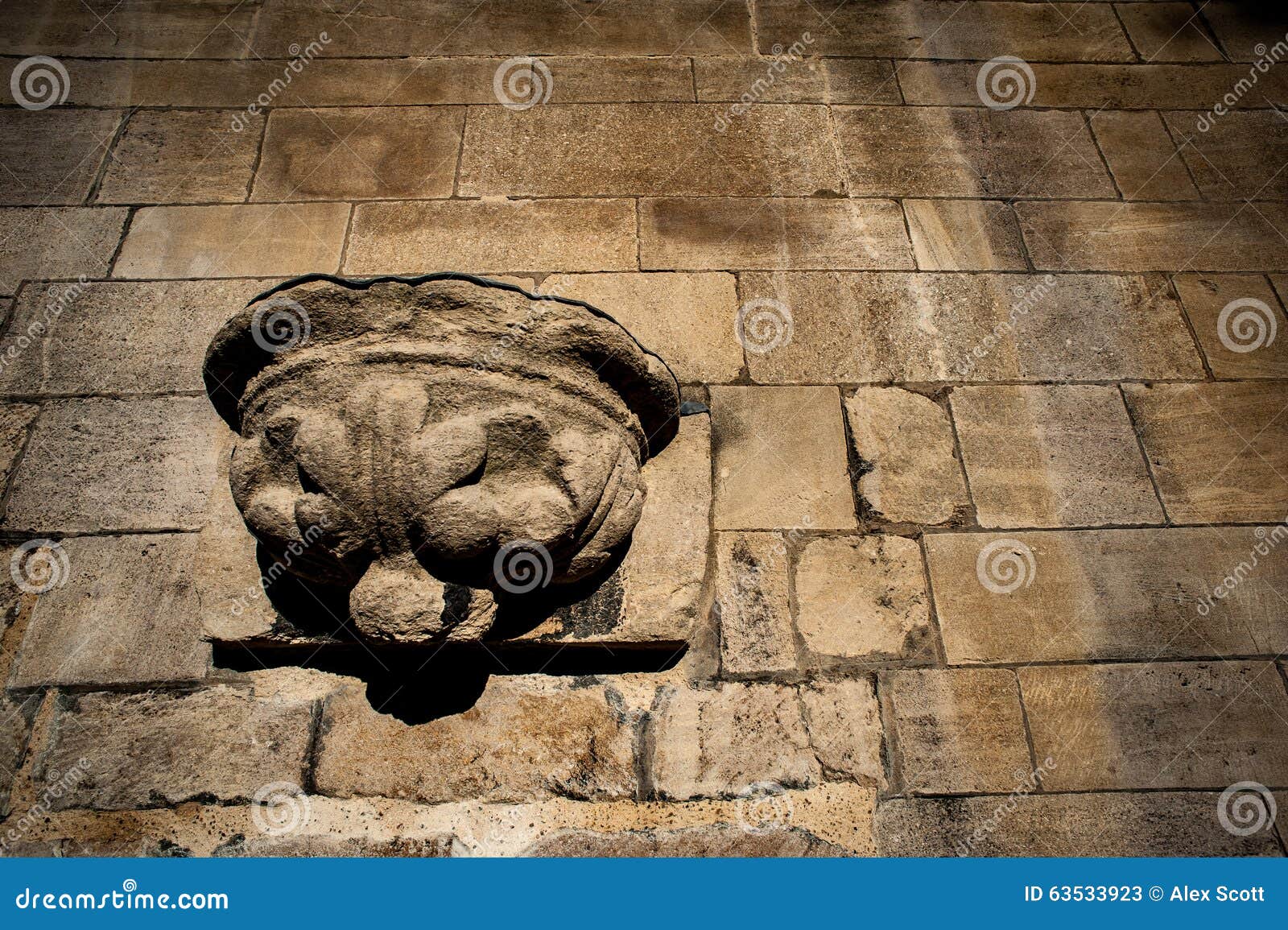 Plinth for Statue on Medieval Building Stock Image - Image of modern ...