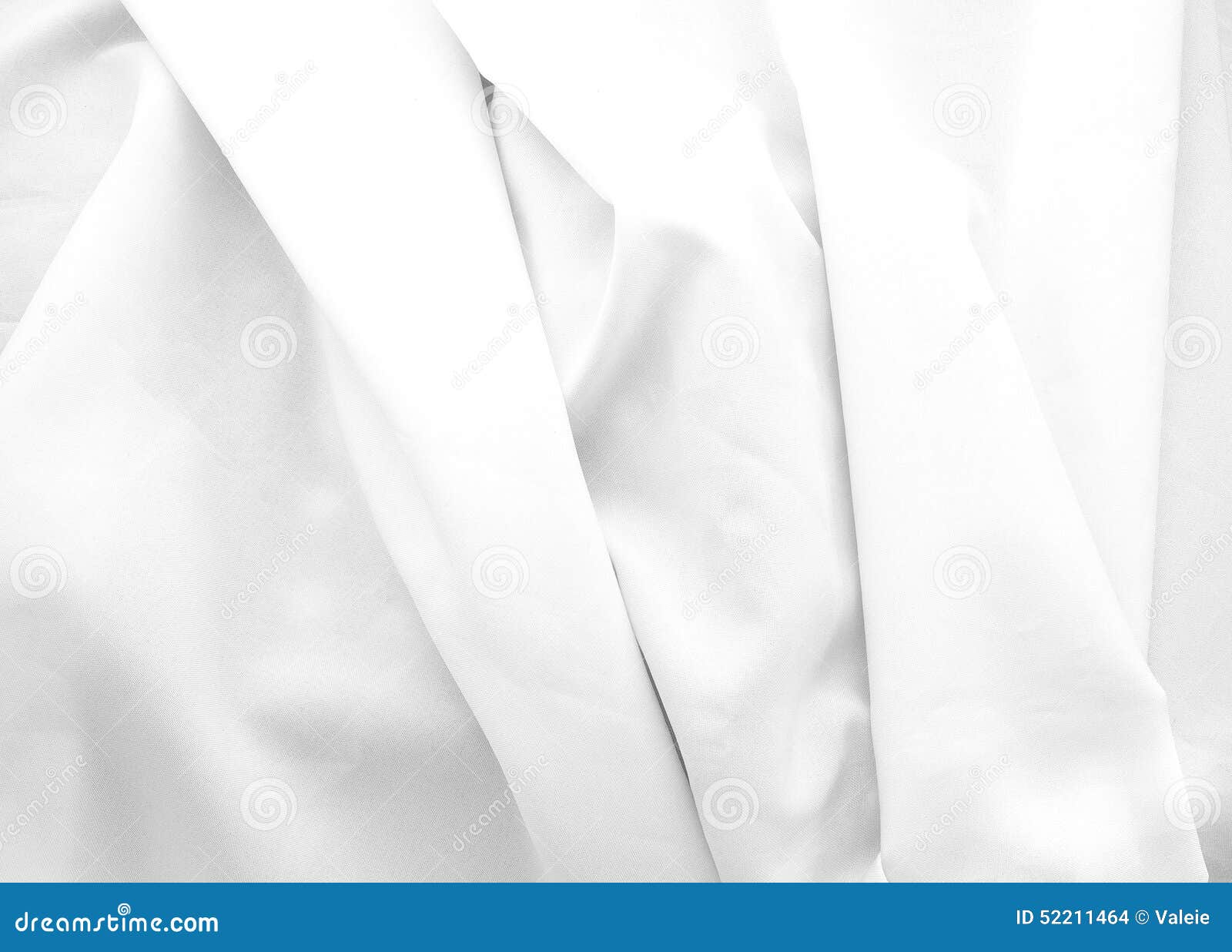 Plis mous du tissu blanc photo stock. Image du chiffonné - 52211464