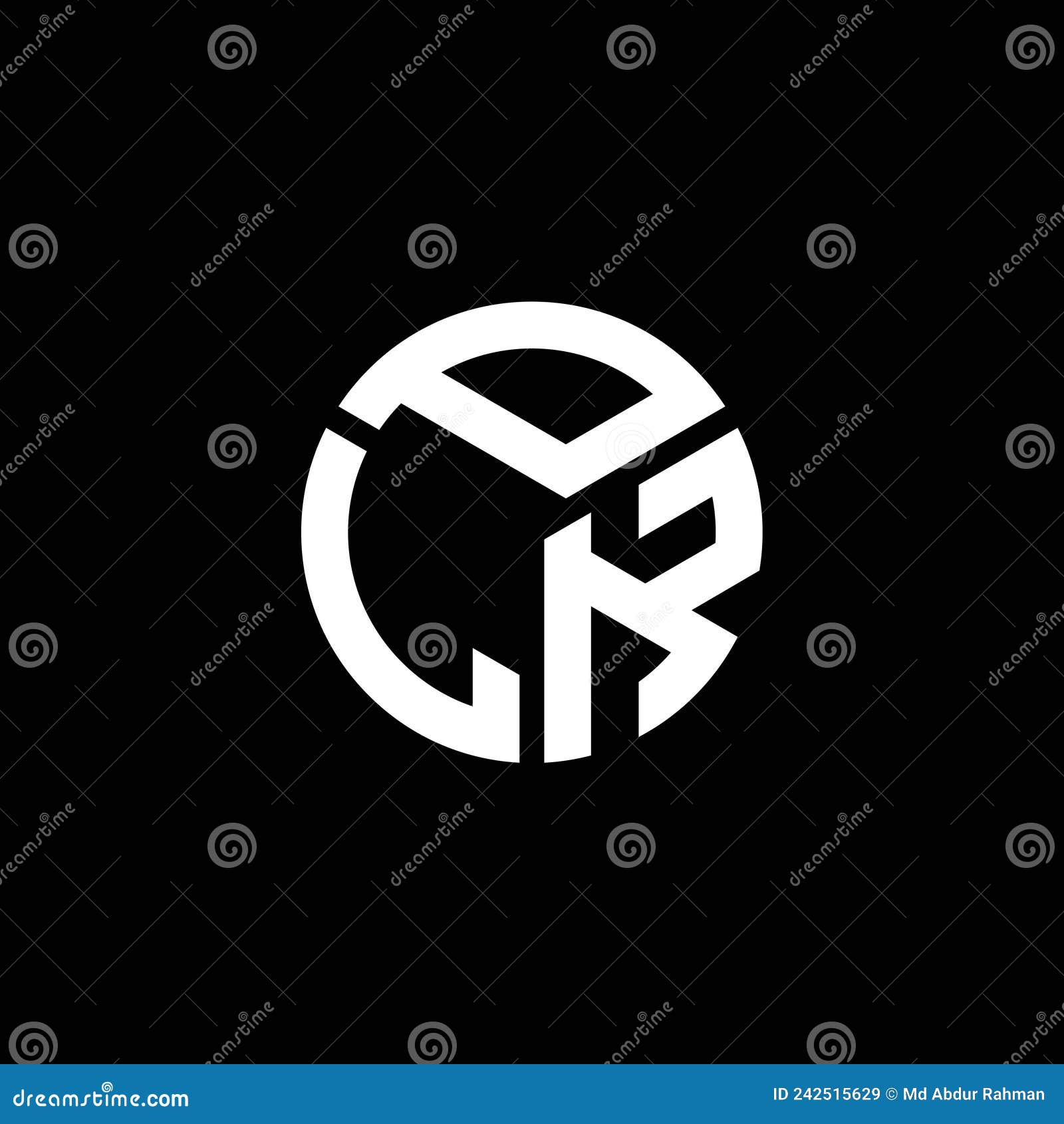PLK Letter Logo Design on Black Background. PLK Creative Initials ...