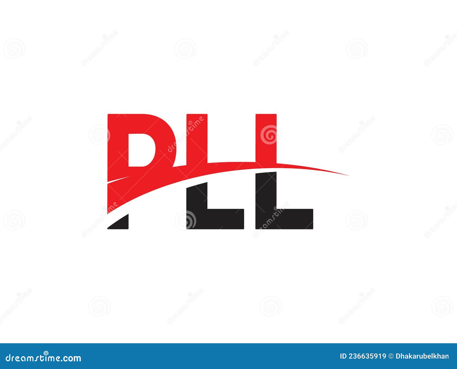 PLL Letter Initial Logo Design Vector Illustration Stock Vector ...