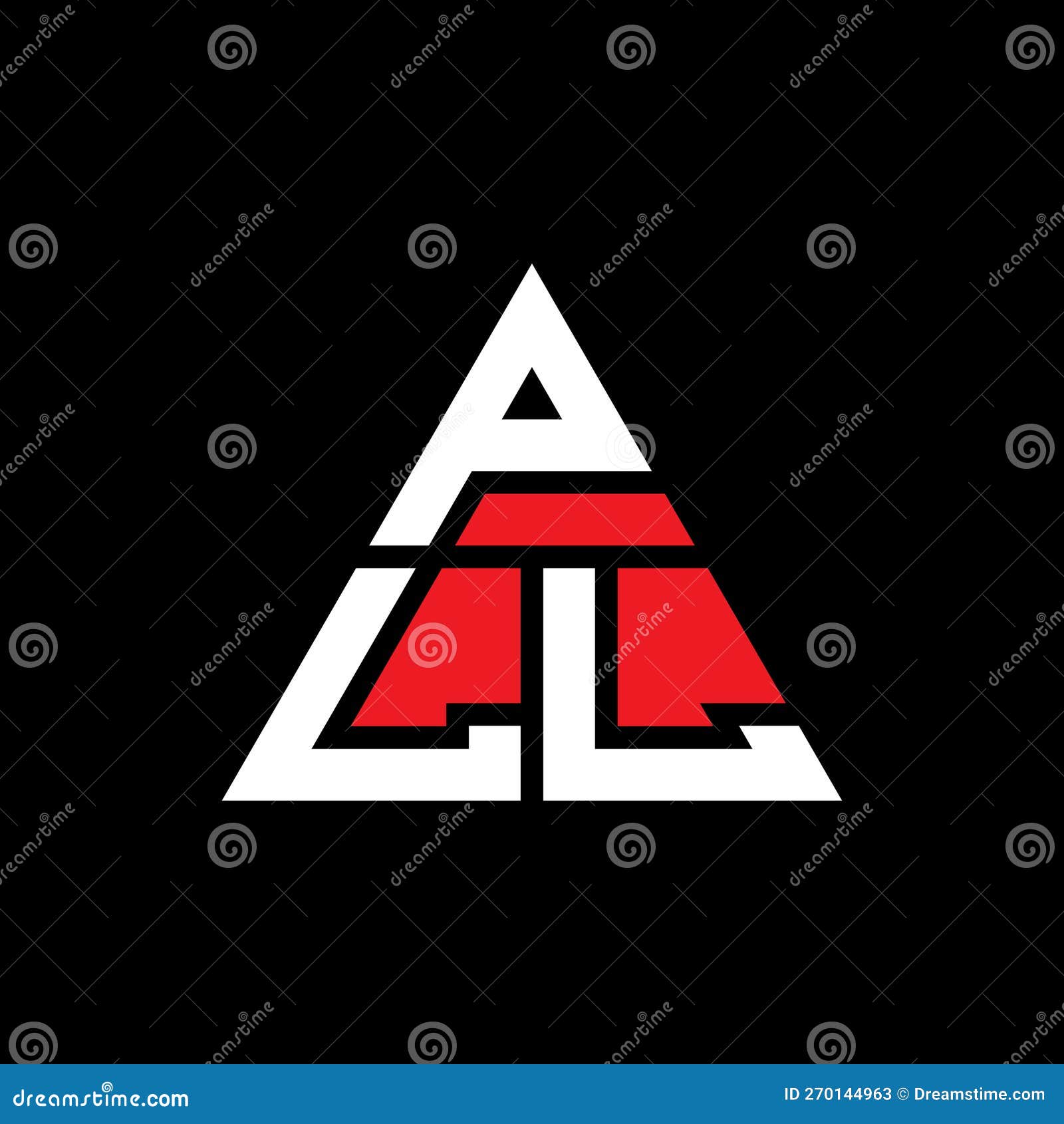 PLL Triangle Letter Logo Design with Triangle Shape. PLL Triangle Logo ...