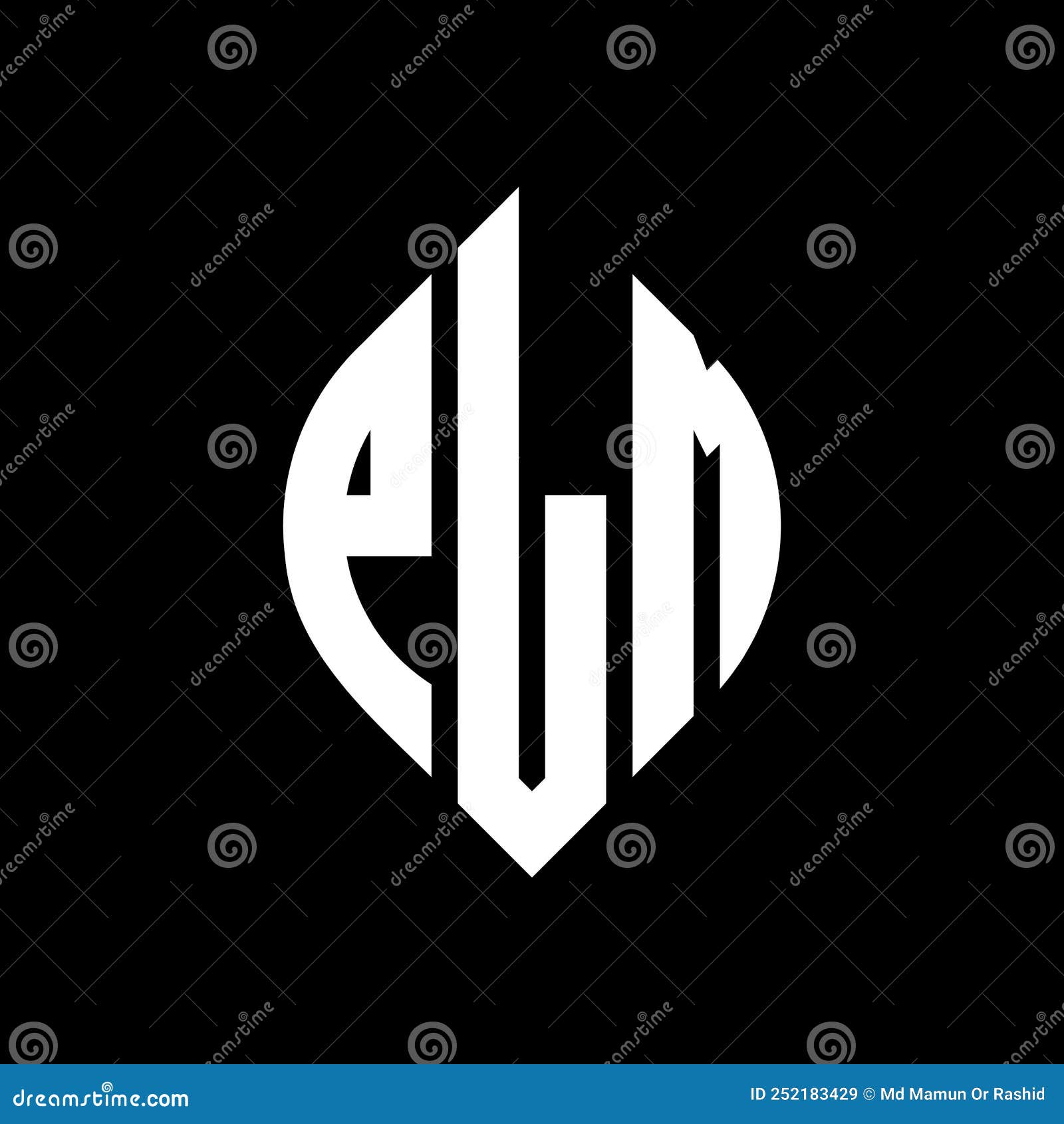 PLM Circle Letter Logo Design with Circle and Ellipse Shape. PLM ...