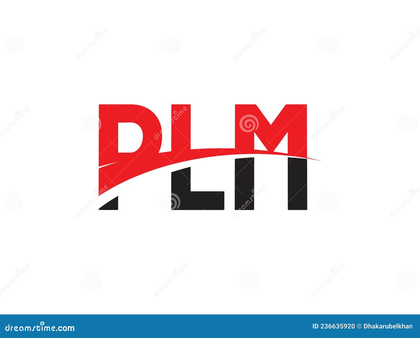 PLM Letter Initial Logo Design Vector Illustration Stock Vector ...