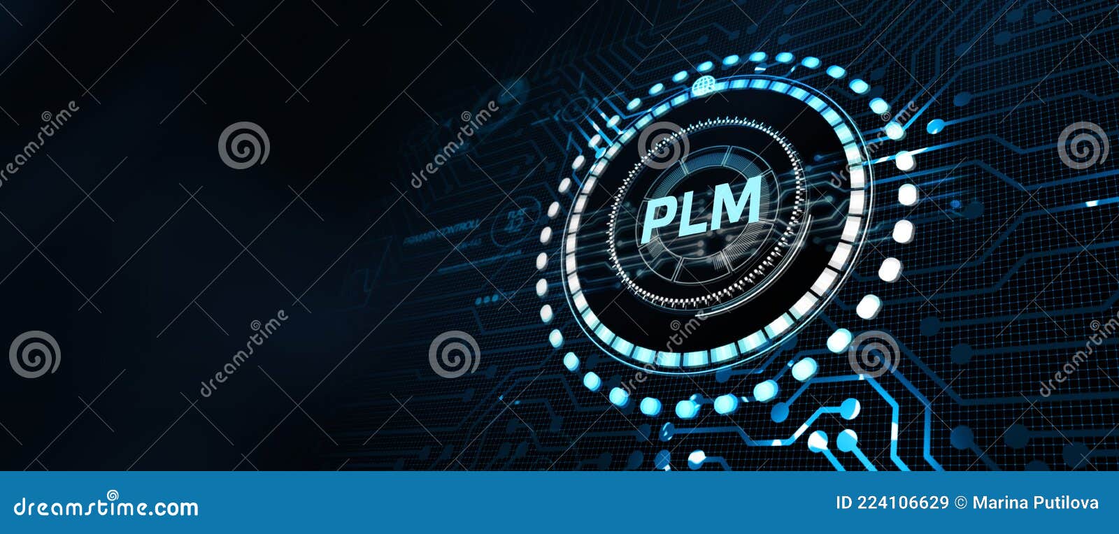 PLM Product Lifecycle Management System Technology Concept. Technology ...