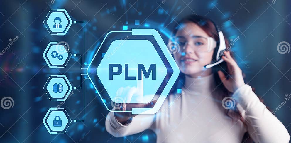 PLM Product Lifecycle Management System Technology Concept. Technology ...