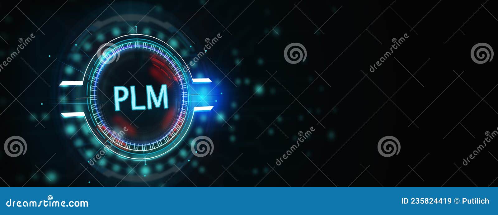 PLM Product Lifecycle Management System Technology Concept. Technology ...