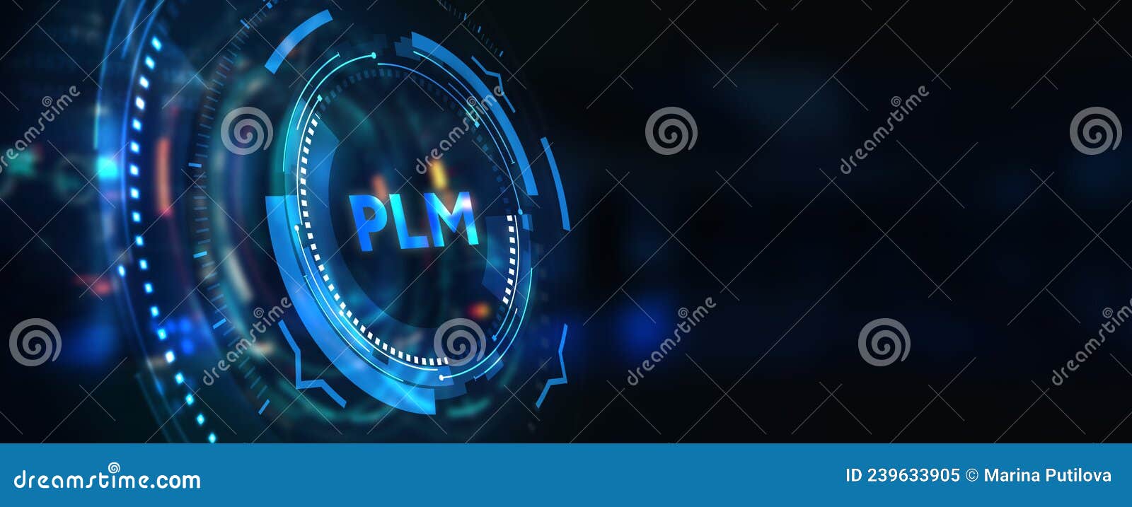 PLM Product Lifecycle Management System Technology Concept. Technology ...