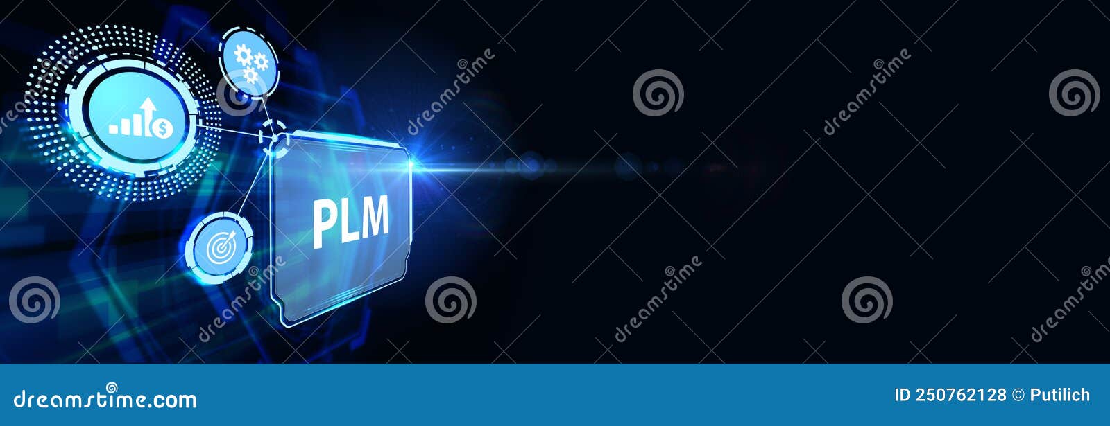 PLM Product Lifecycle Management System Technology Concept. Technology ...