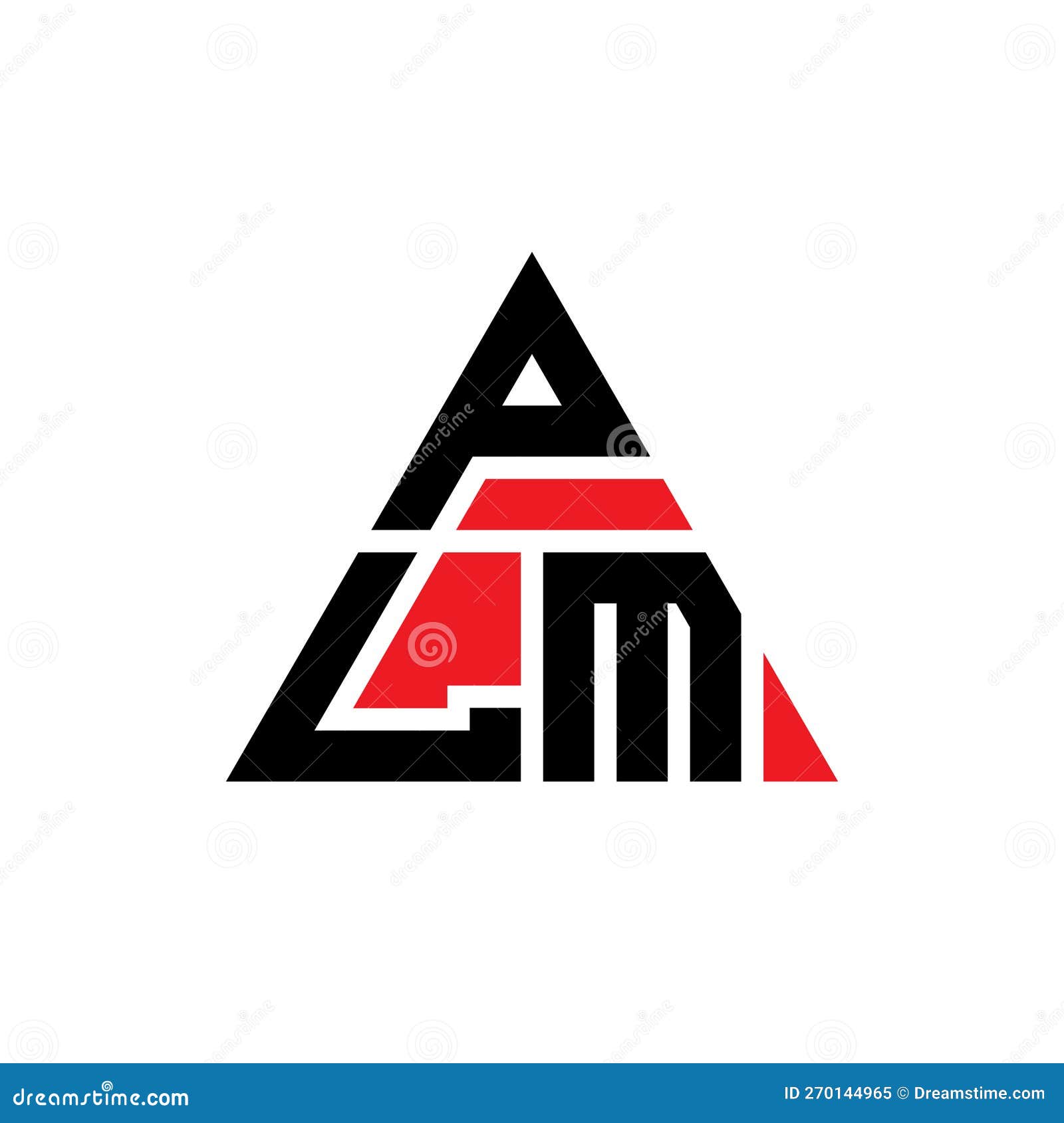 PLM Triangle Letter Logo Design with Triangle Shape. PLM Triangle Logo ...
