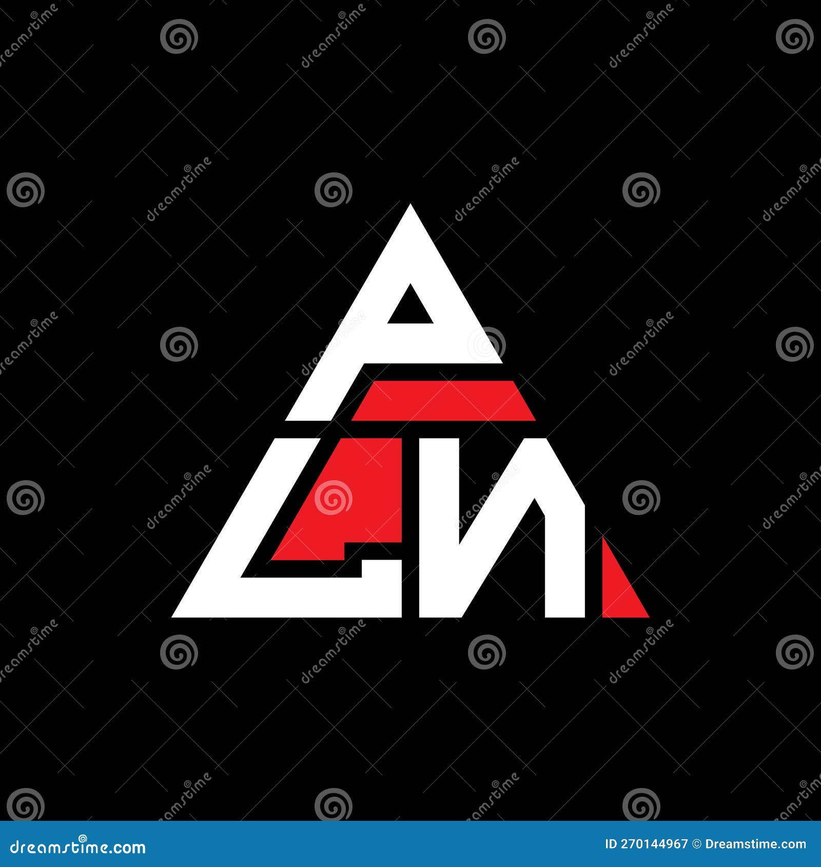 PLN Triangle Letter Logo Design with Triangle Shape. PLN Triangle Logo ...