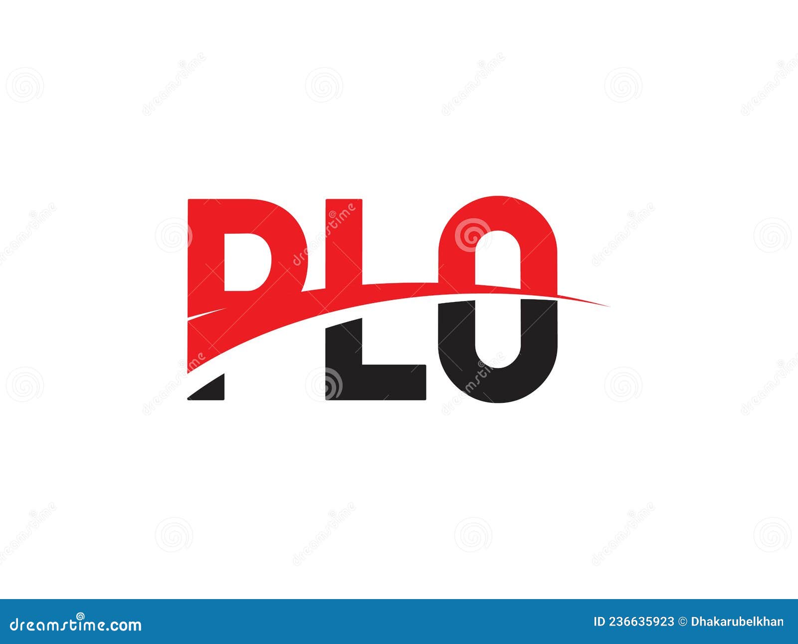 PLO Letter Initial Logo Design Vector Illustration Stock Vector ...