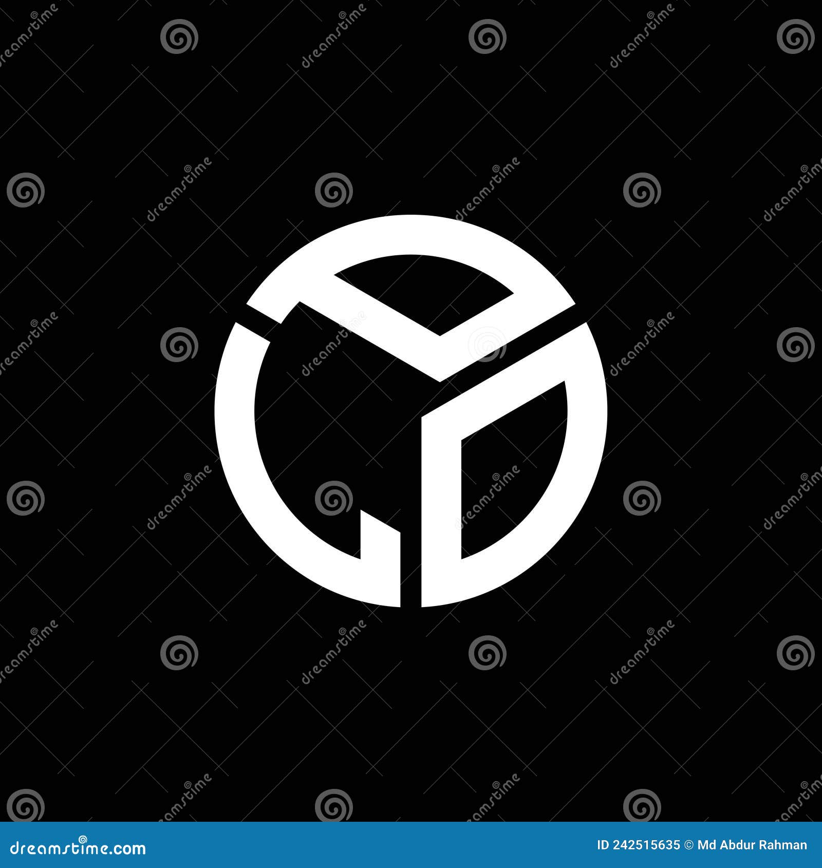 PLO Letter Logo Design on Black Background. PLO Creative Initials ...