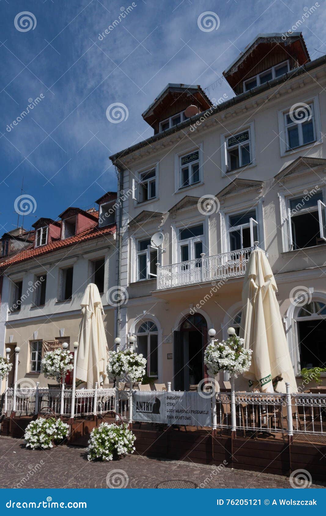 Plock old town in Poland stock image. Image of city, outdoor - 76205121