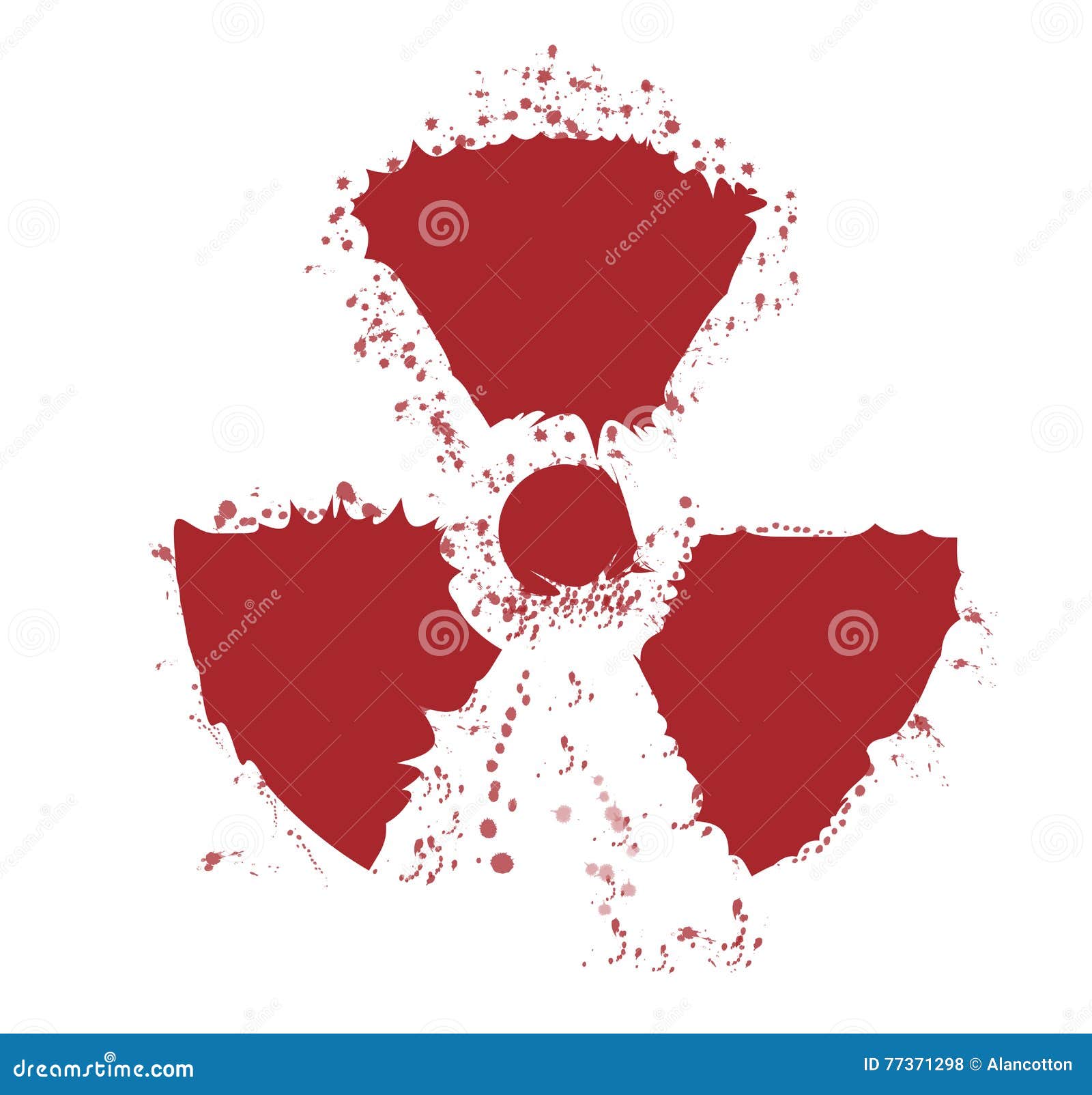 Ploeter Radioactief Waarschuwingssymbool Vector Illustratie ...