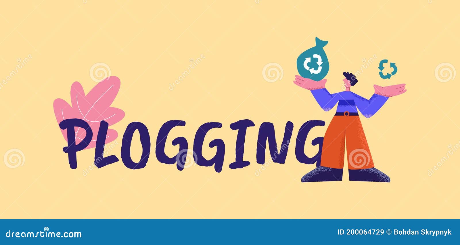 Plogging Poster. Active Sports with Care for Environment Jogging with ...