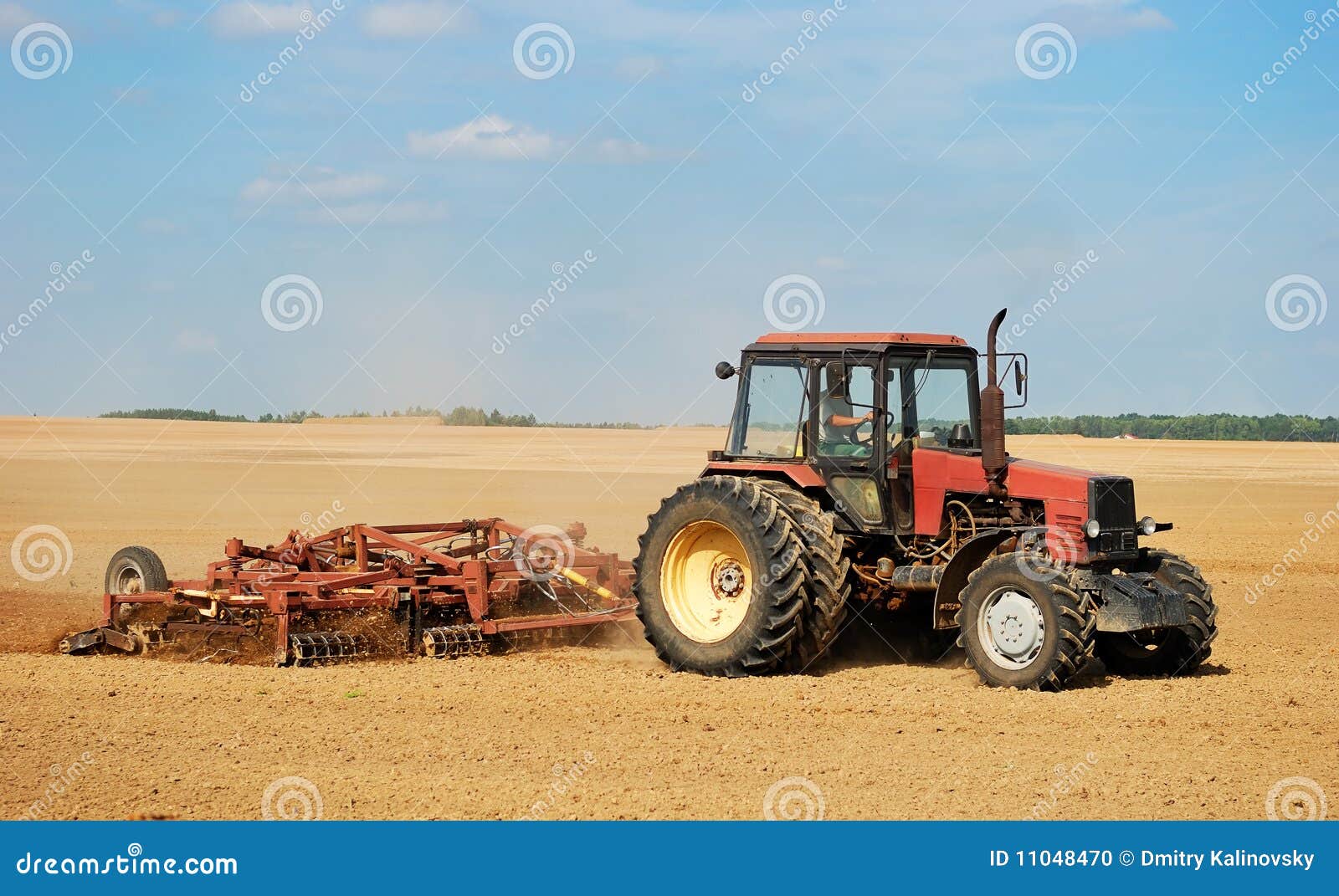 Ploghing tractor stock photo. Image of crop, driving - 11048470