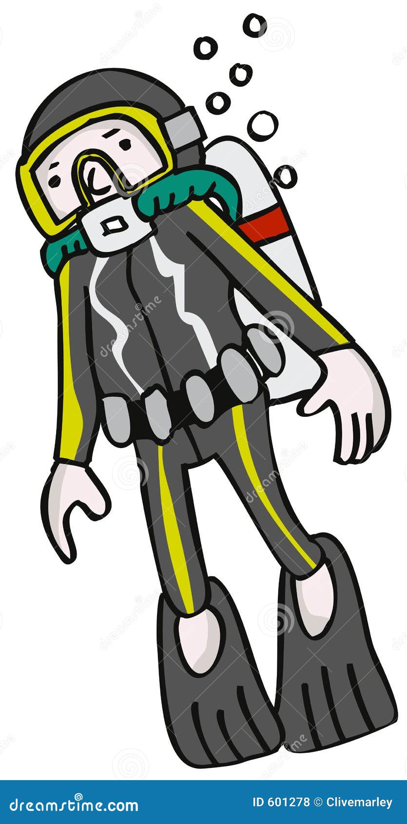 Plongeur illustration stock. Illustration du amusement - 601278
