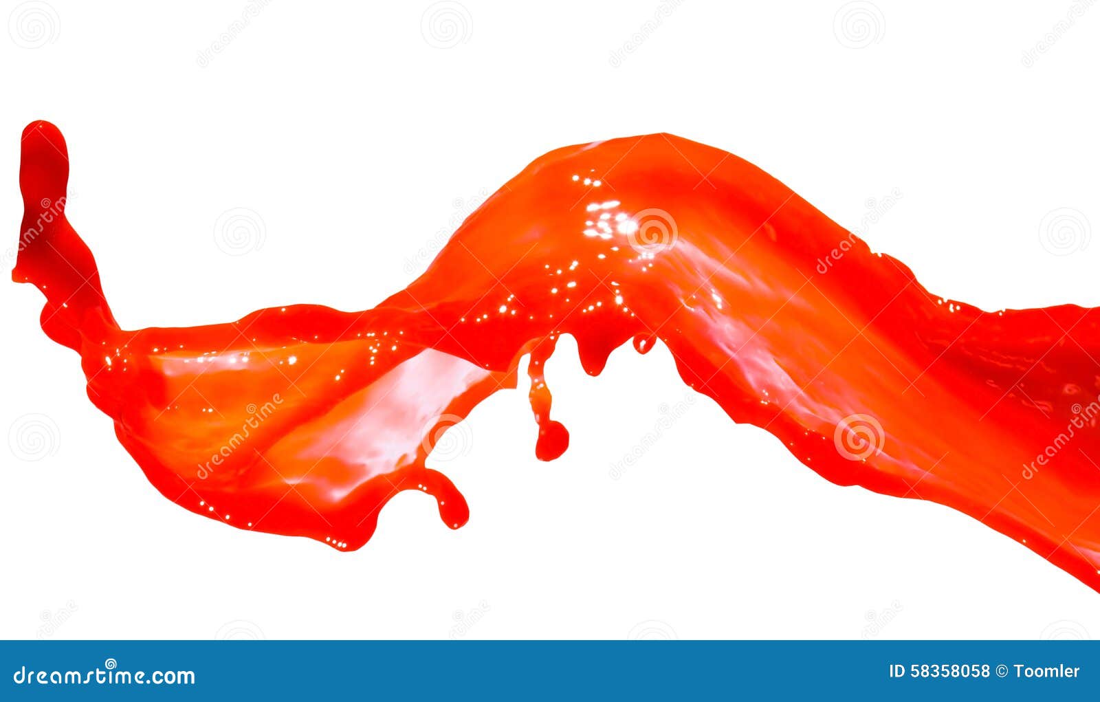 Plons van rode verf stock foto. Image of druppel, artistiek - 58358058