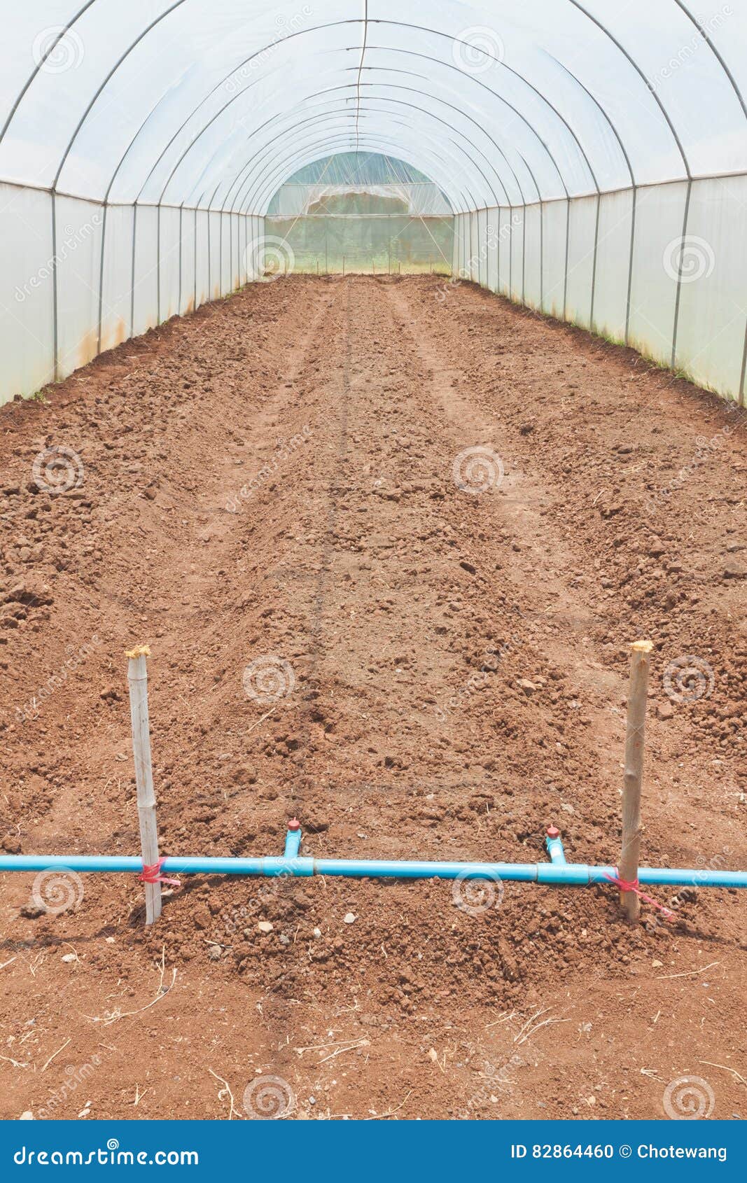 Plot bed preparation stock photo. Image of long, brown - 82864460