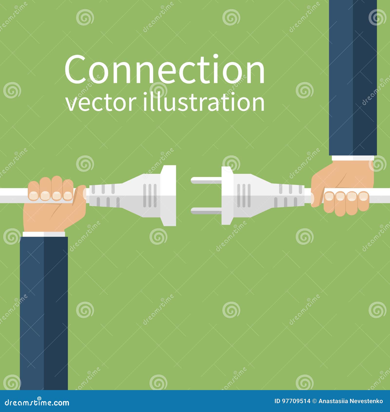 Plot de fiche électrique illustration de vecteur. Illustration du ...