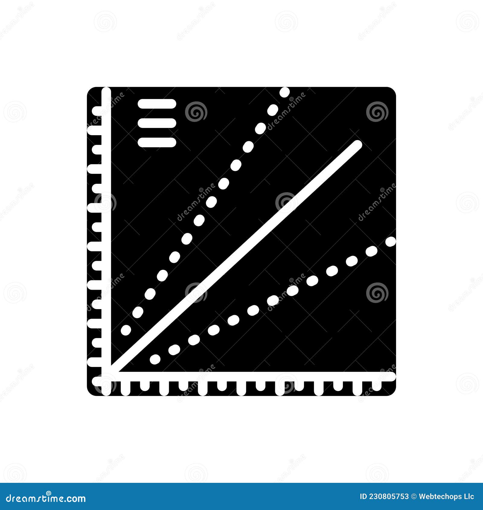 Black Solid Icon for Plot, Scheme and Infographic Stock Vector ...