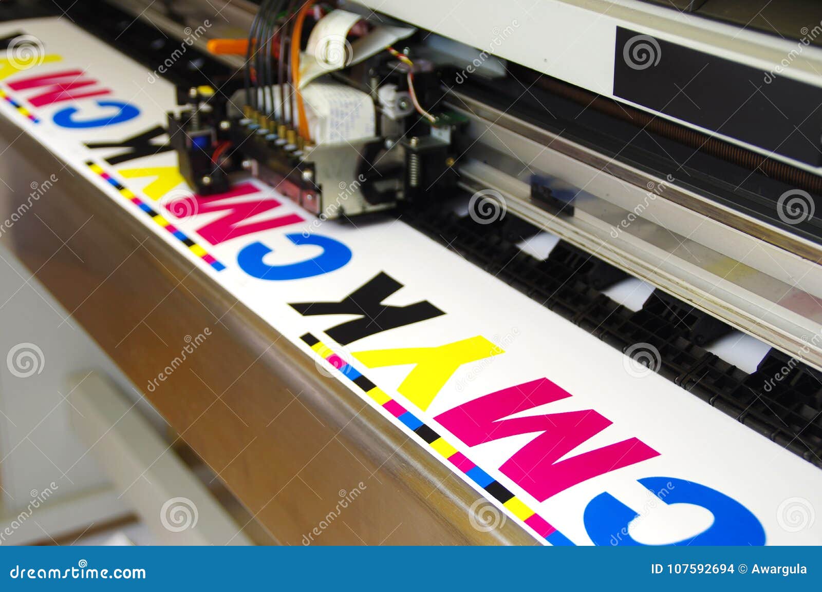 Plotter Head Printing CMYK Royalty-Free Stock Photo | CartoonDealer.com ...
