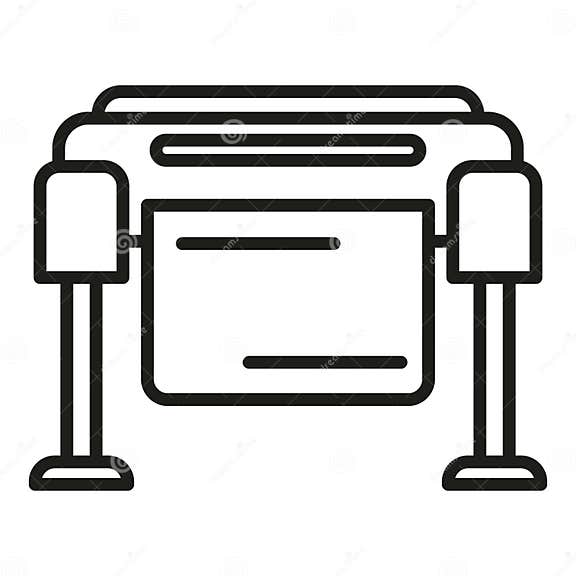 Plotter Icon Outline Vector. Digital Print Stock Vector - Illustration ...