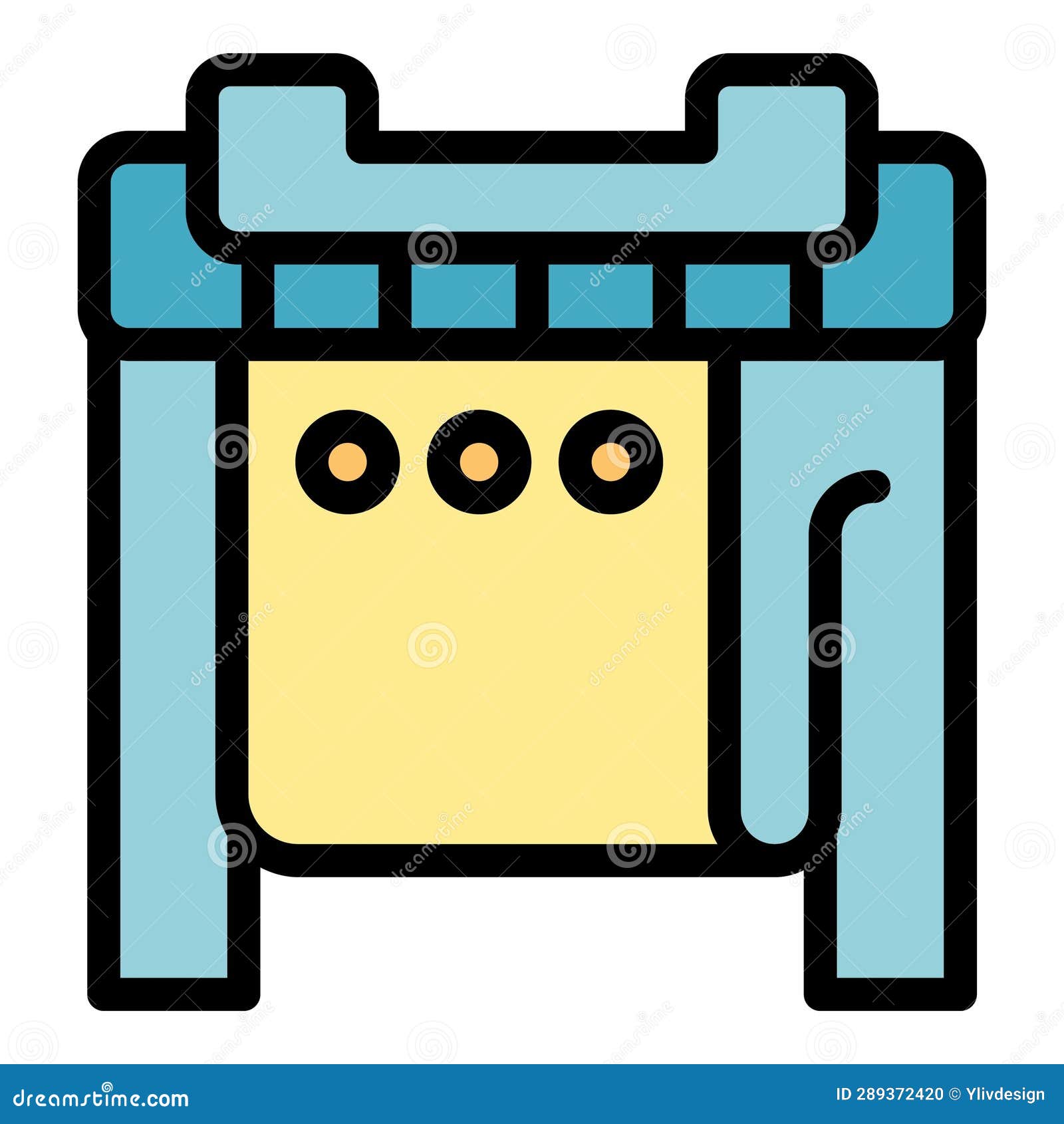 Plotter icon vector flat stock vector. Illustration of computer - 289372420