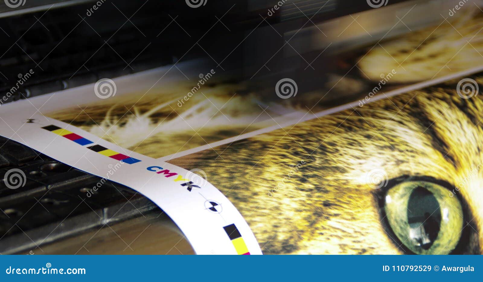 Plotter print cmyk stock video. Video of factory, commercial - 110792529