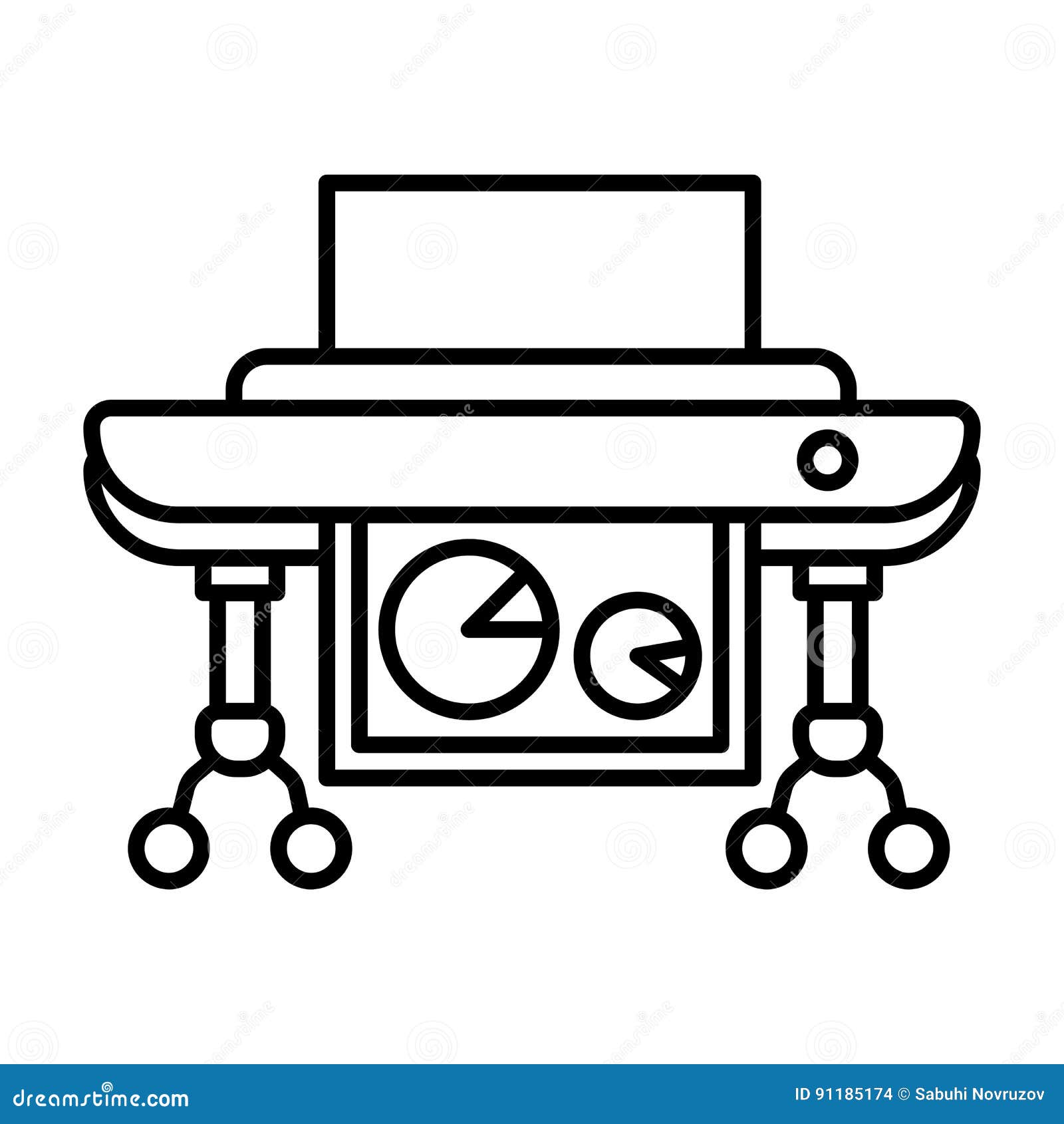 Plotter Vector Image To Be Used in Web Applications, Mobile ...