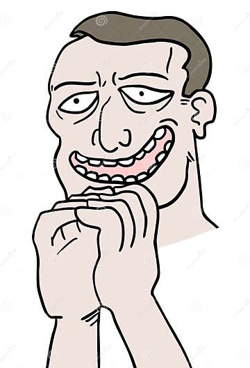 Plotting man stock vector. Illustration of witty, cartoon - 31748156