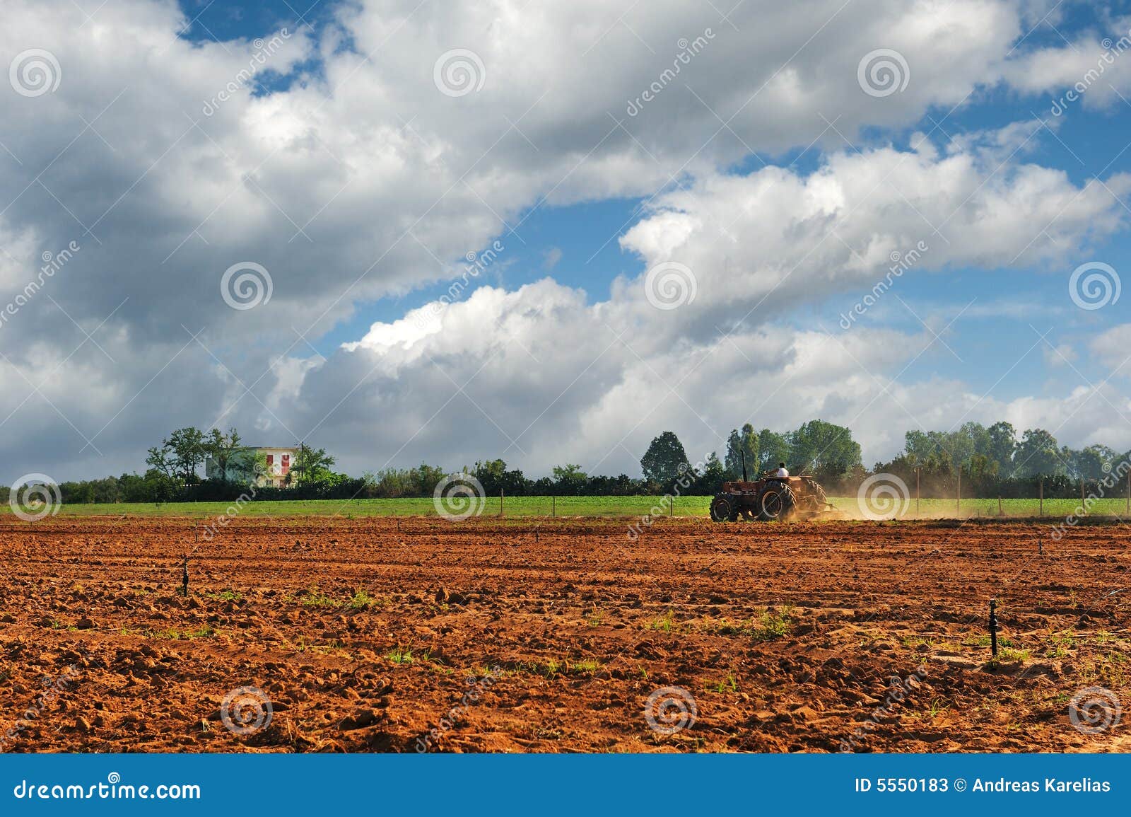 The plough stock image. Image of farmland, tillage, country - 5550183