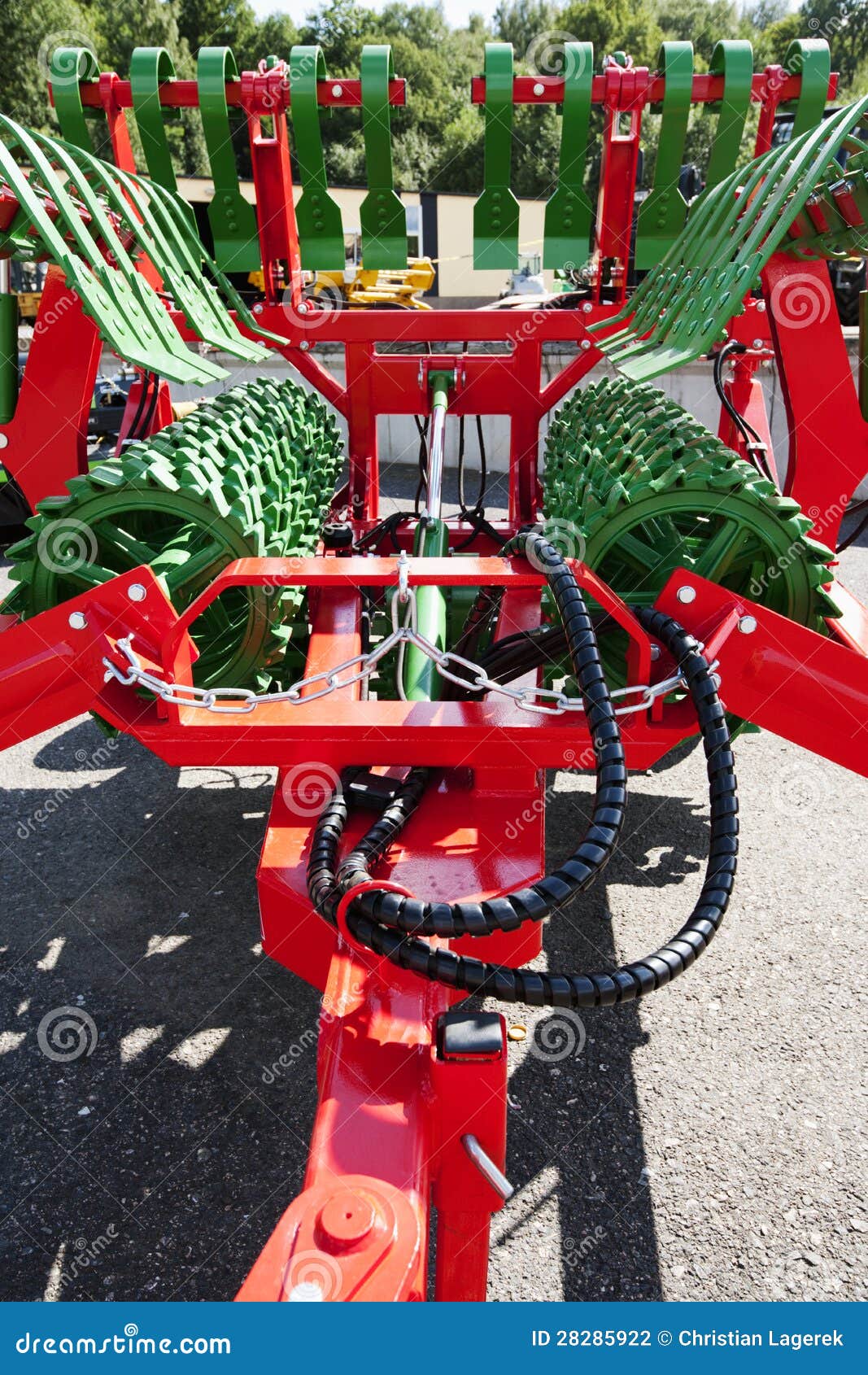 Plough, farming machinery stock photo. Image of power - 28285922