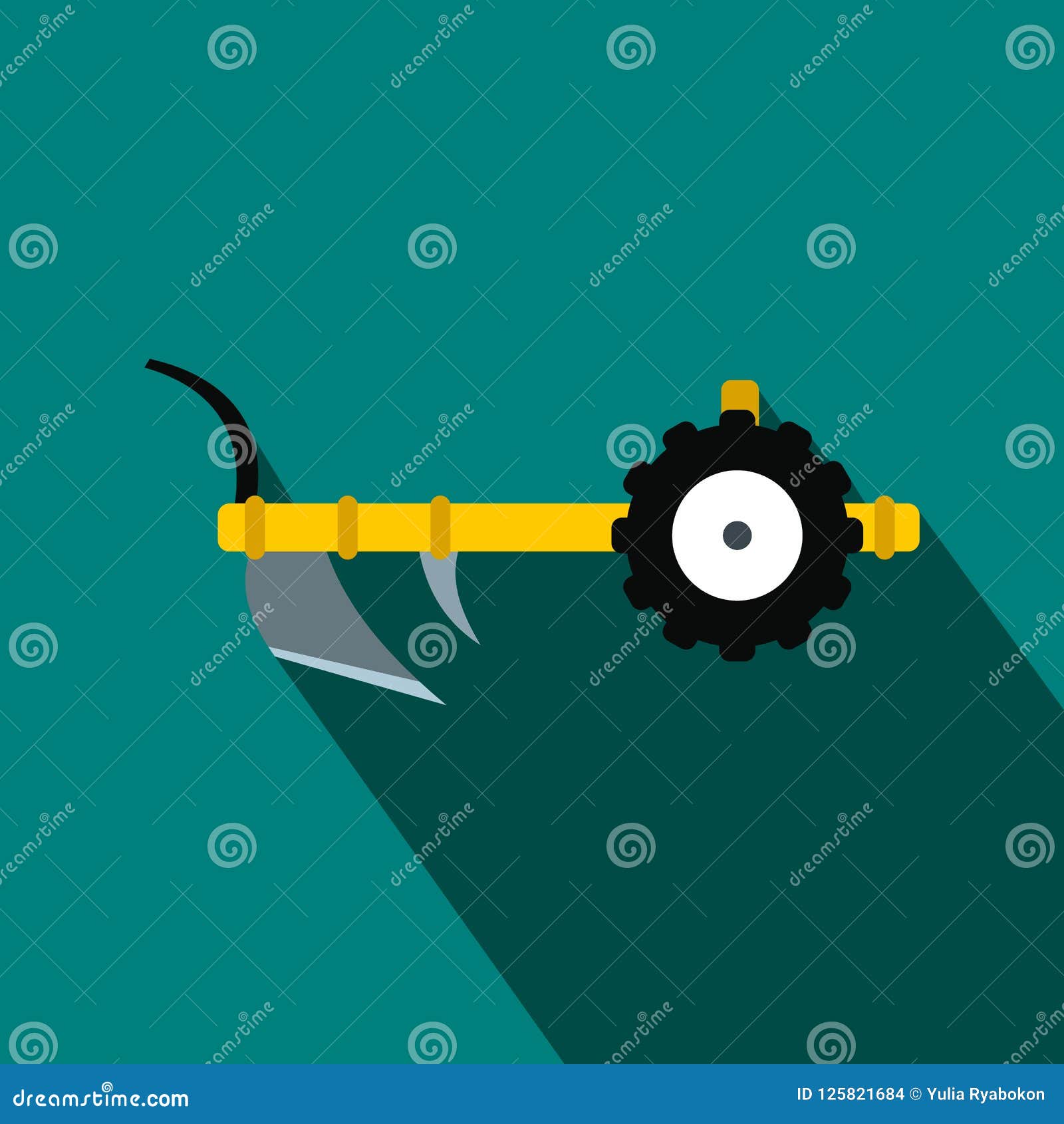 Flat Plough Logo And Visiting Card Template. Busienss Concept Logo ...