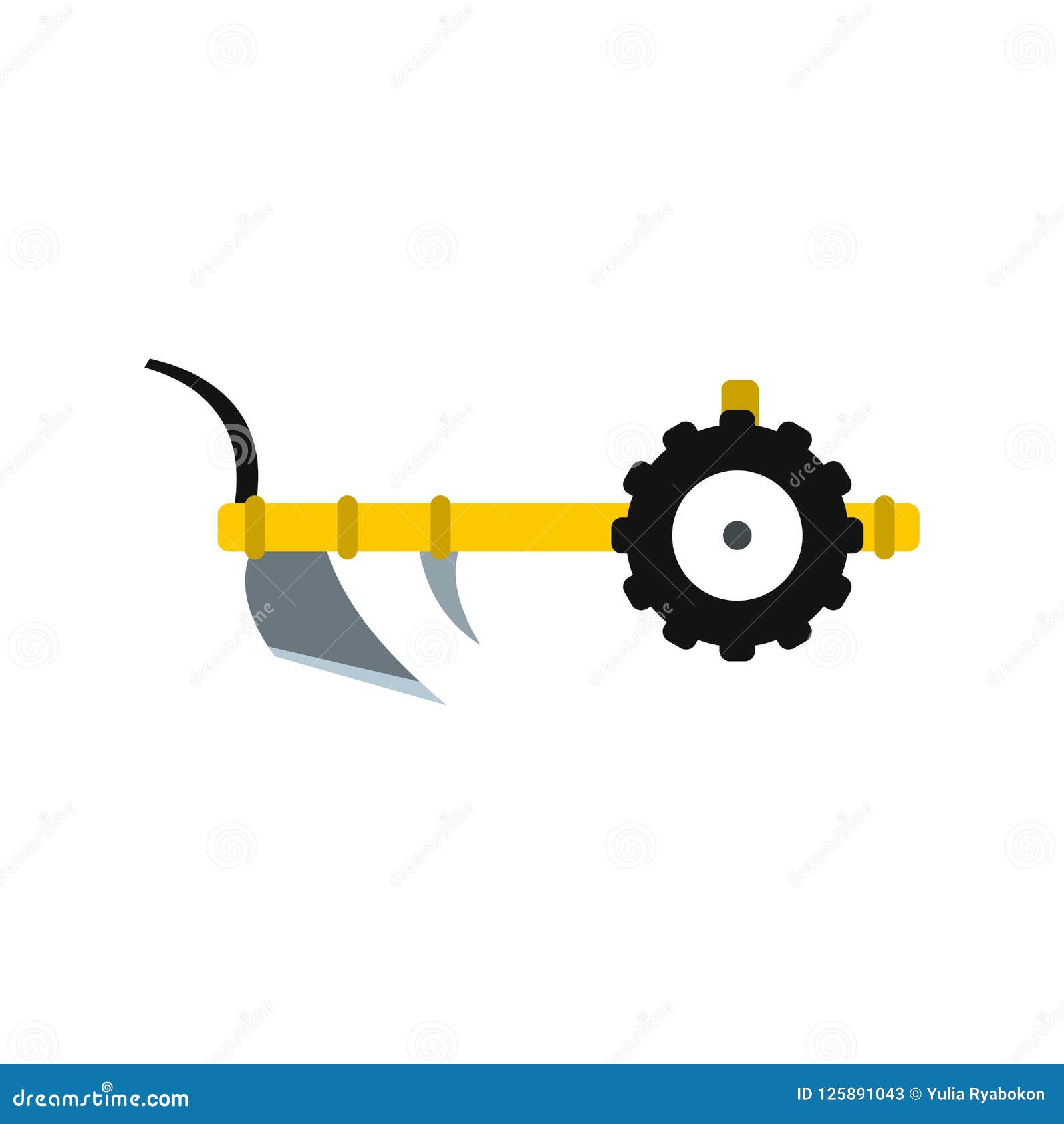 Flat Plough Logo And Visiting Card Template. Busienss Concept Logo ...