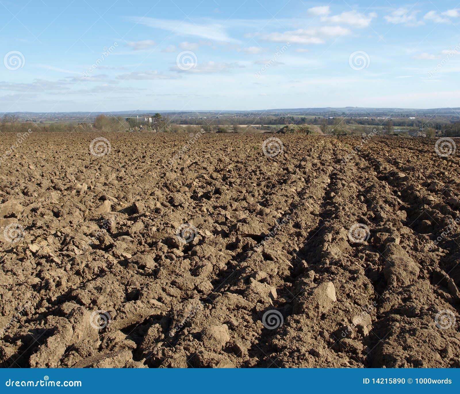 Ploughed Agricultural Land stock photo. Image of farm - 14215890