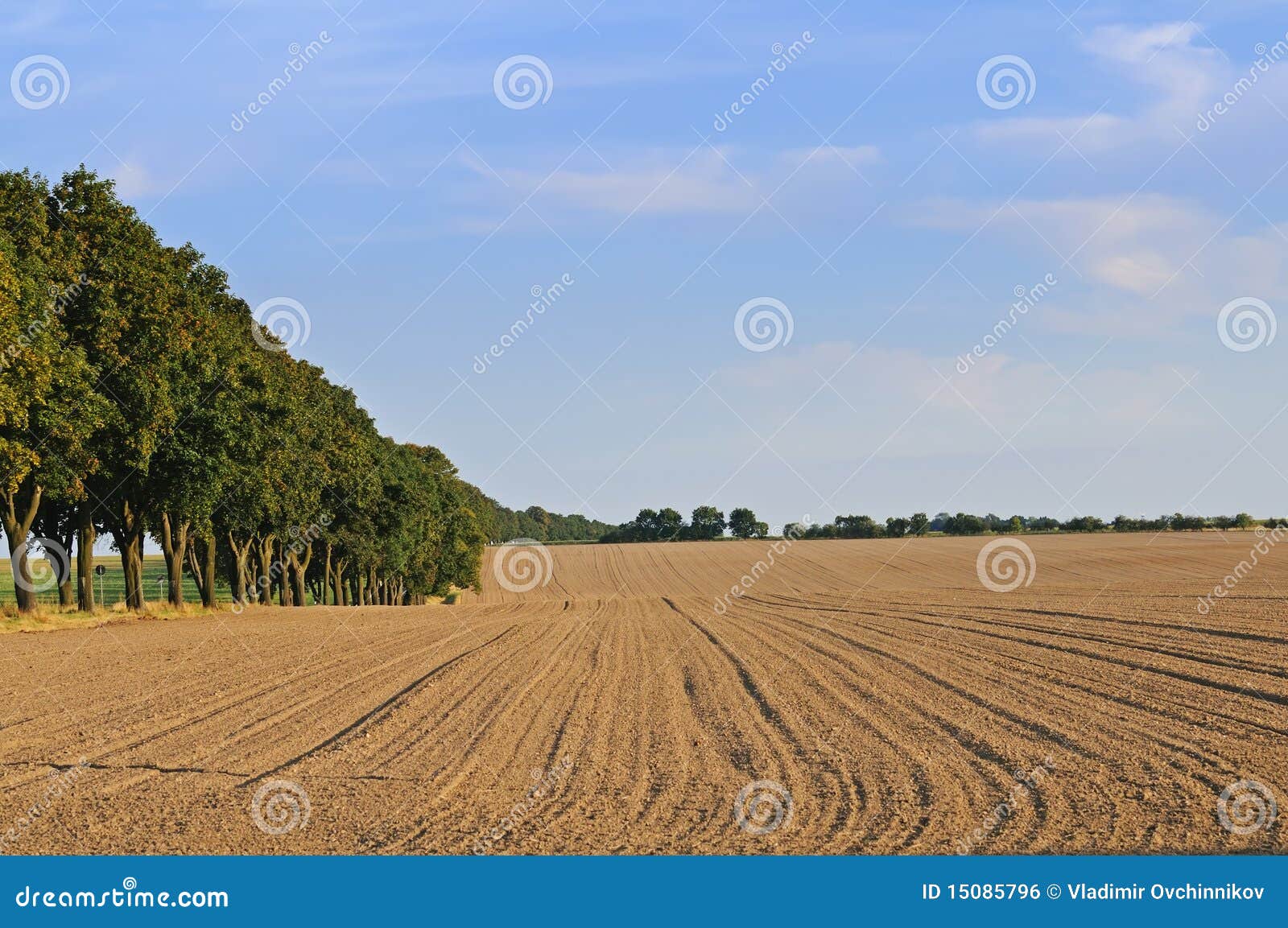 Ploughed field stock photo. Image of nature, agricultural - 15085796