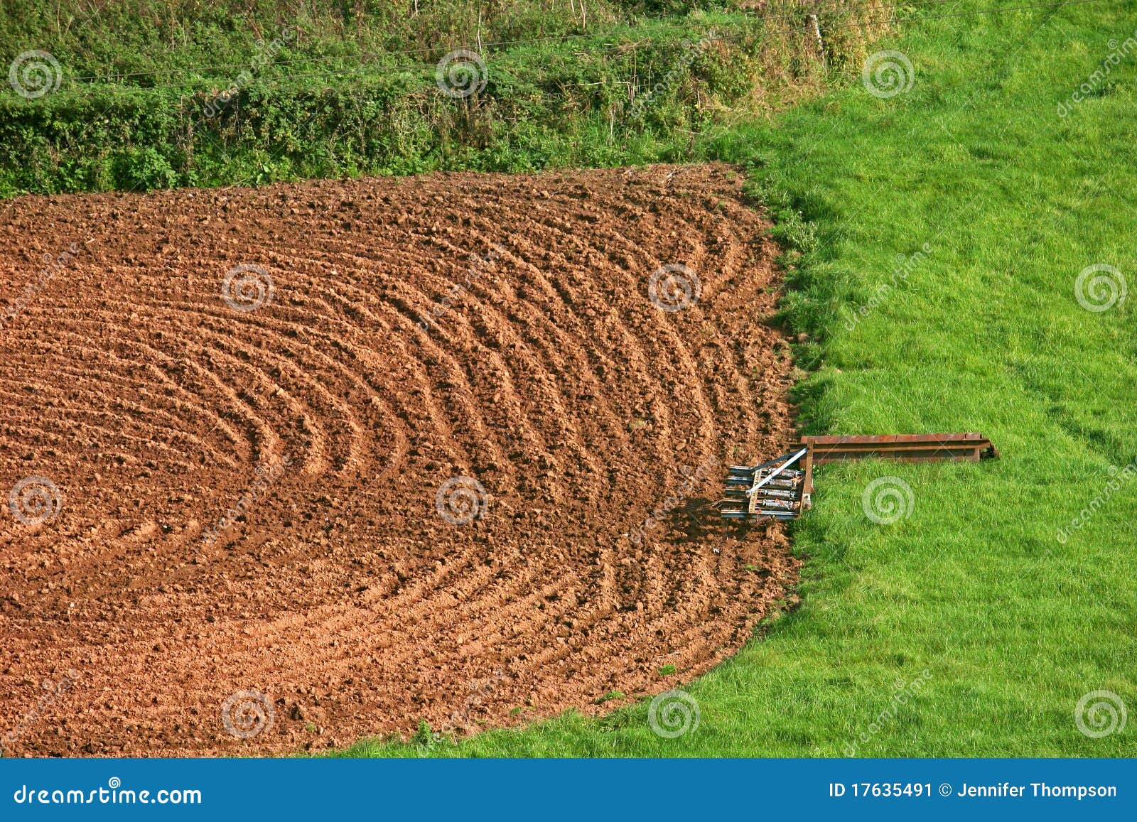 Ploughed field stock image. Image of farming, cultivator - 17635491