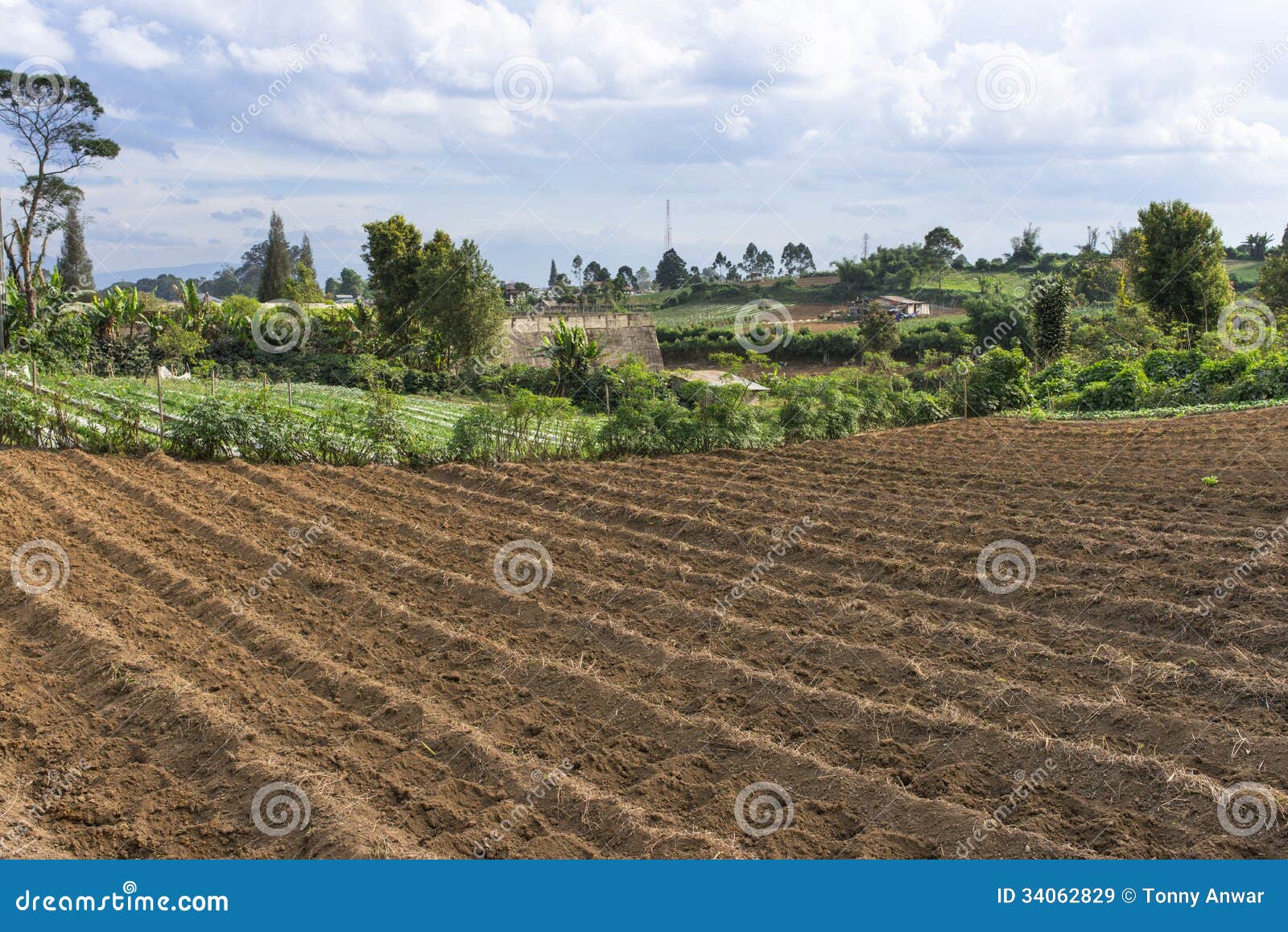 Ploughed Land stock image. Image of preparation, agriculture - 34062829