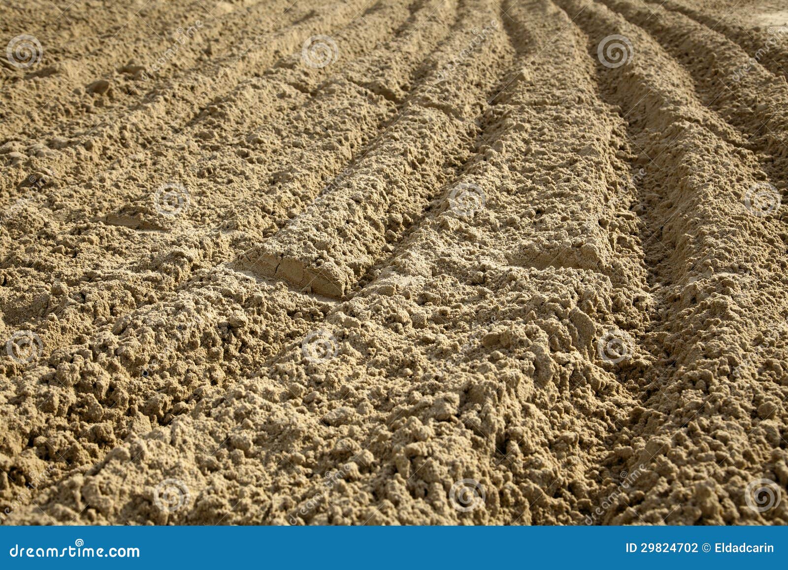 Ploughed Sand stock photo. Image of ground, yellow, perspective - 29824702