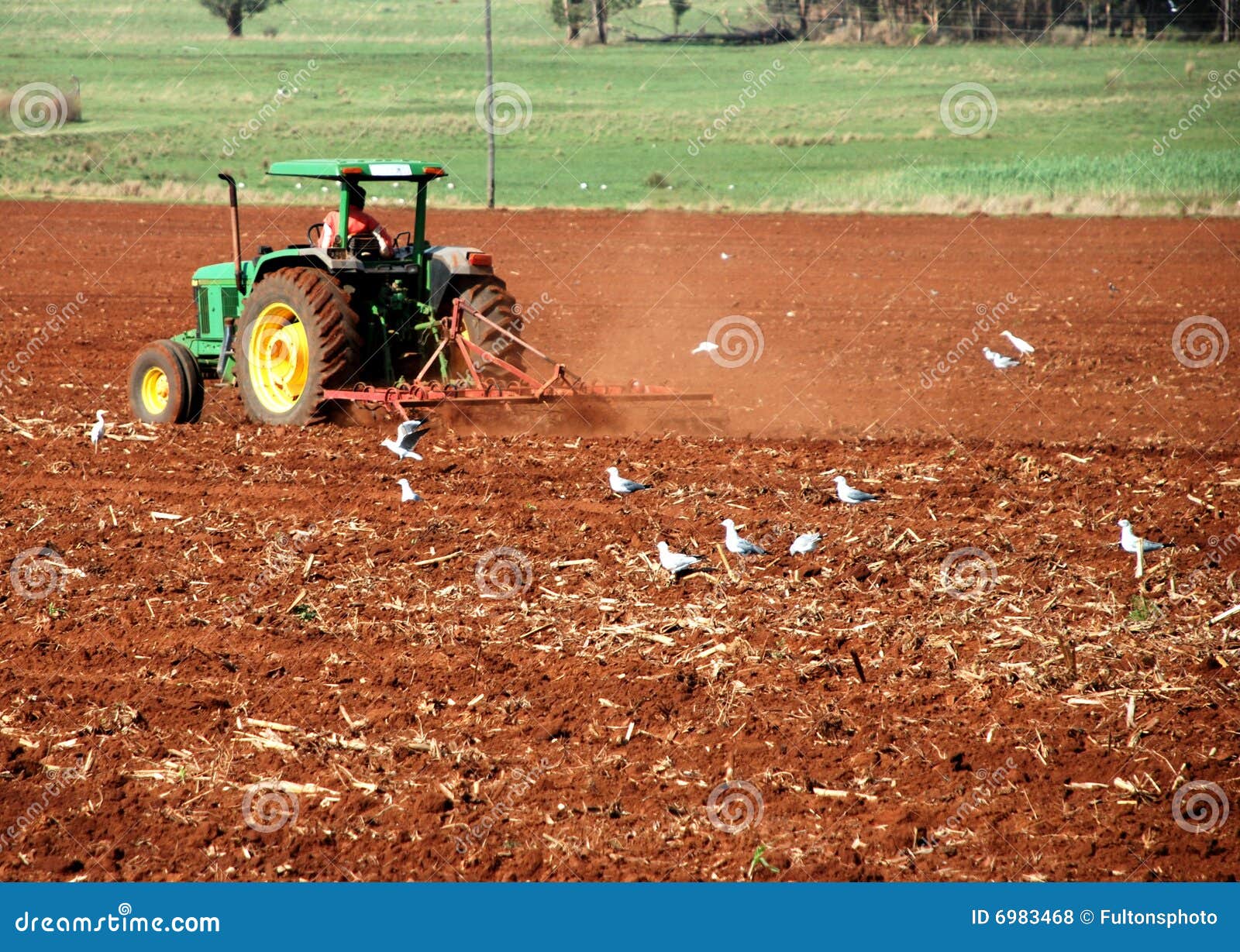 Ploughing the field stock photo. Image of freehold, homestead - 6983468