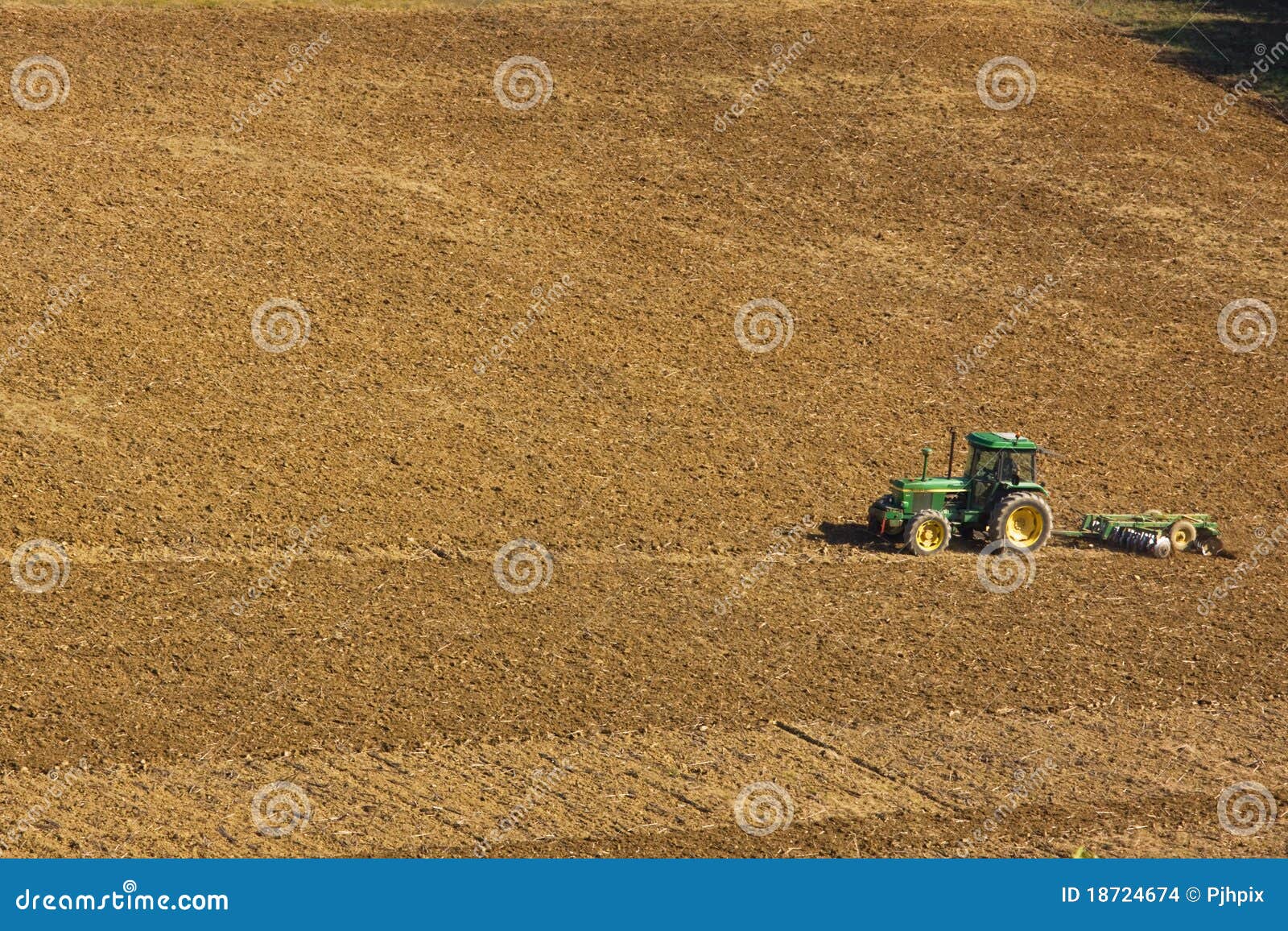 Ploughing the land stock photo. Image of plough, cultivator - 18724674