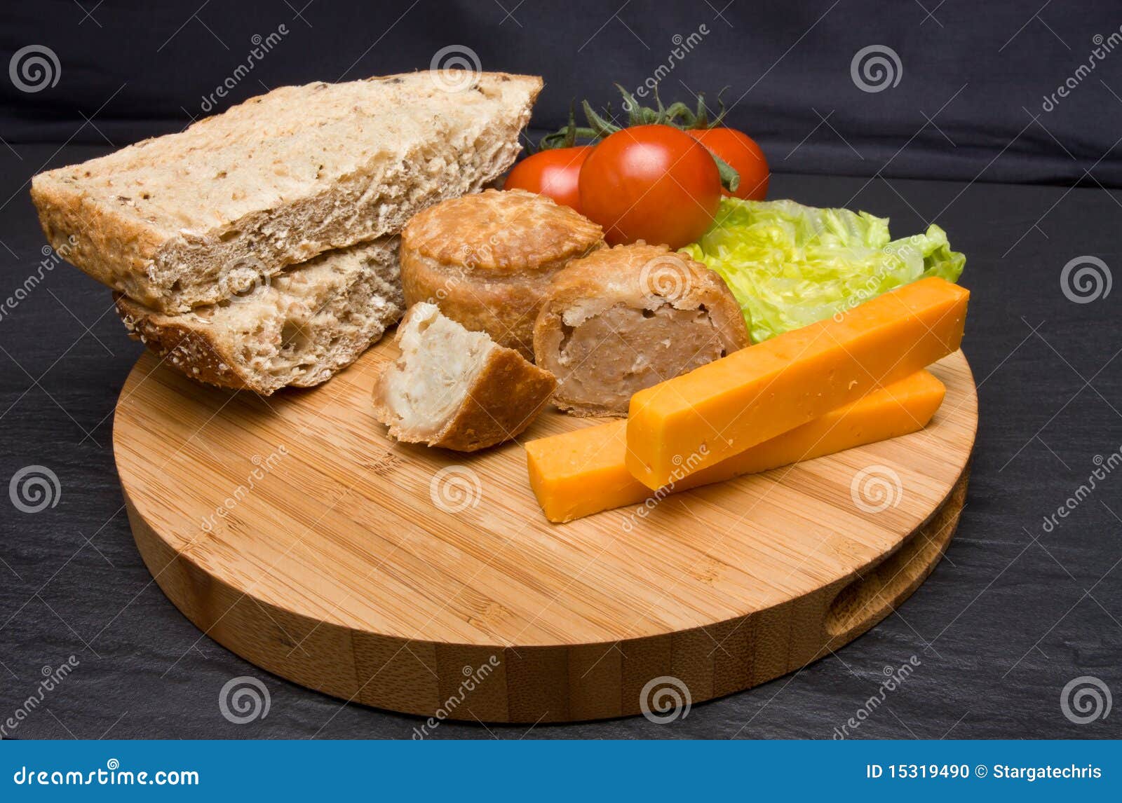 Ploughmans Lunch stock photo. Image of isolated, crimped - 15319490