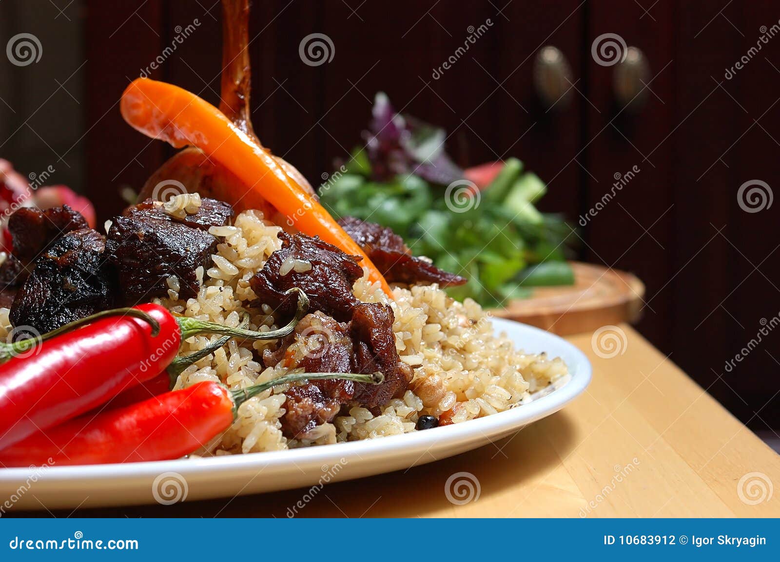 Plov stock photo. Image of meal, rice, plov, pilaff, asian - 10683912