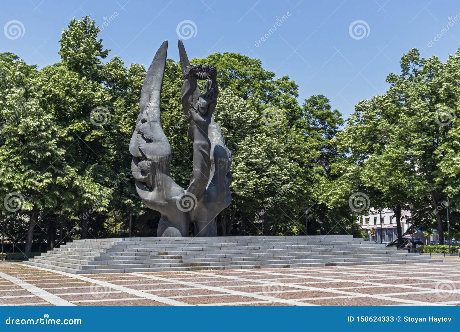 Monument of the Unification of Bulgaria in City of Plovdiv, Bulgaria ...