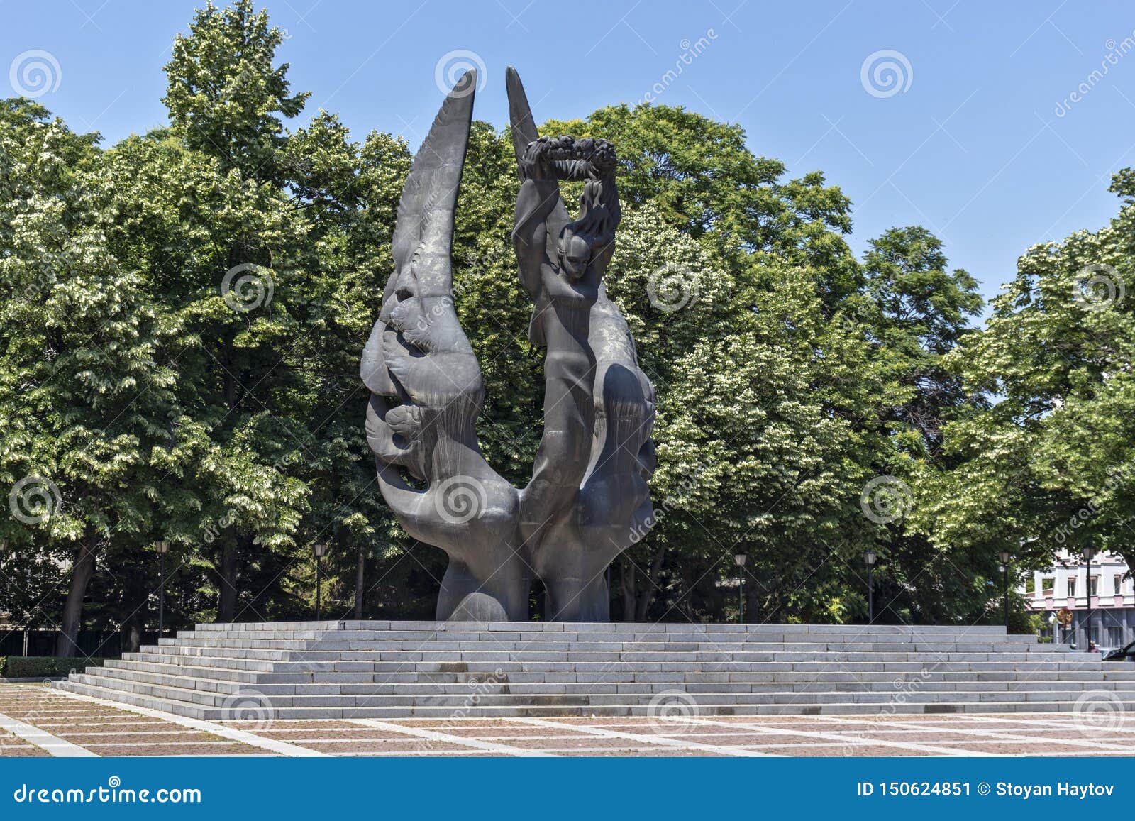 Monument of the Unification of Bulgaria in City of Plovdiv, Bulgaria ...
