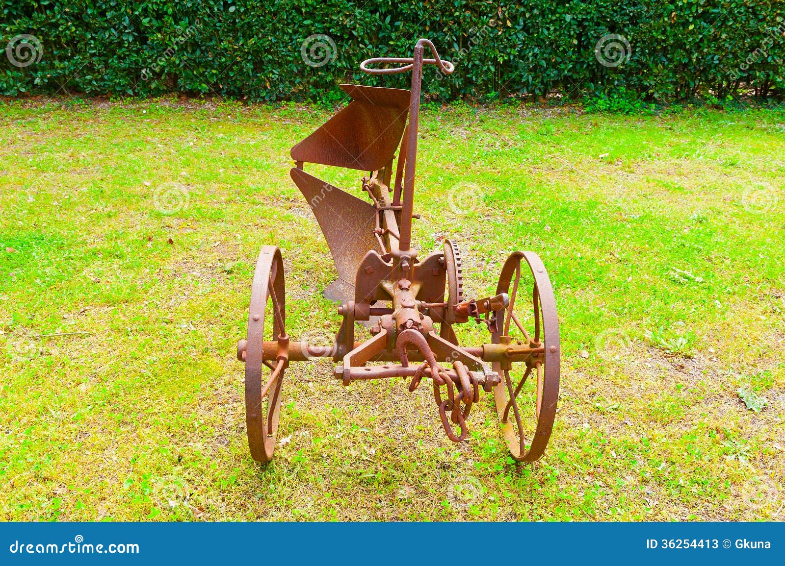 Plow stock image. Image of harvest, countryside, iron - 36254413