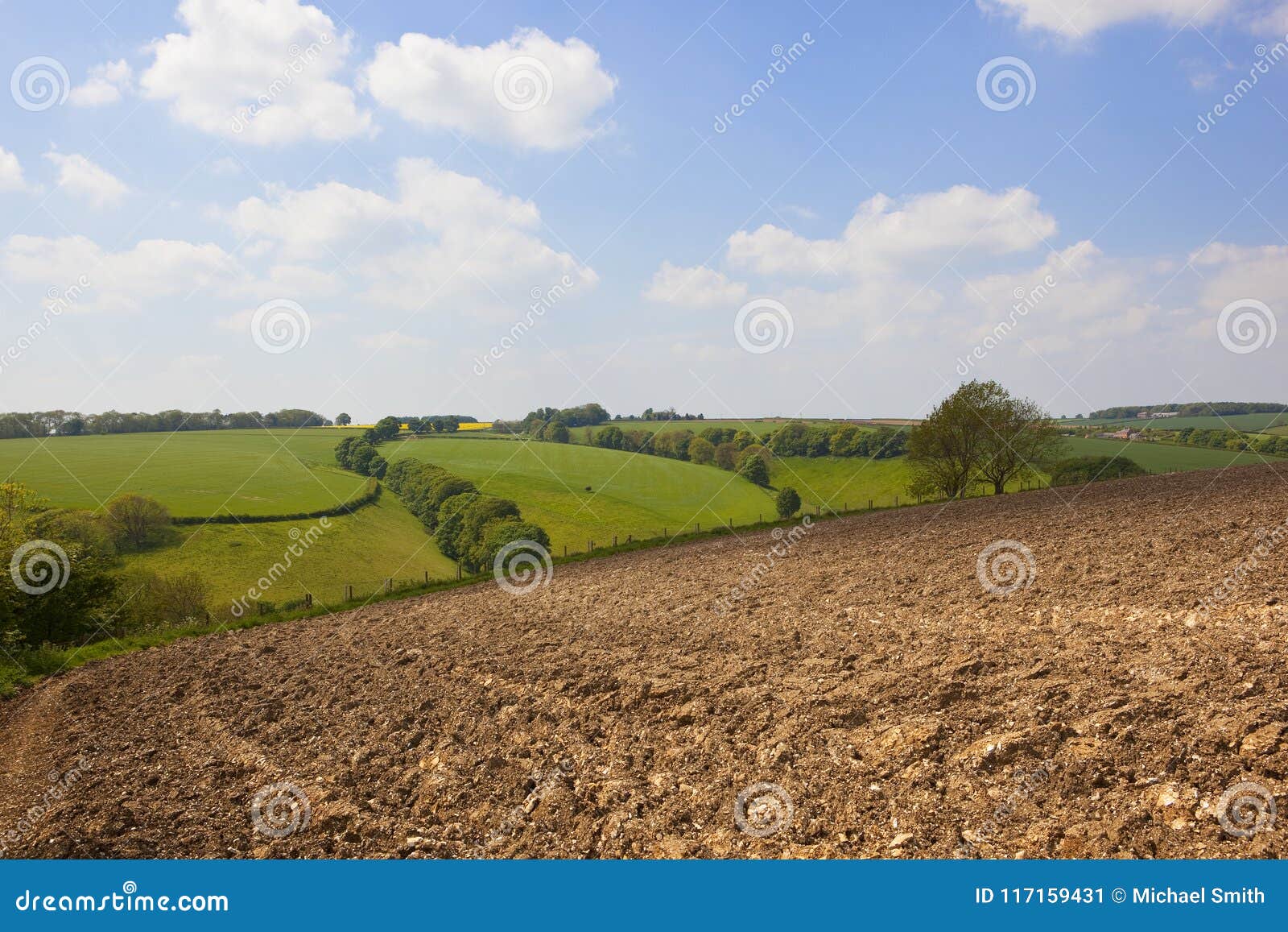 Plow Soil and Patchwork Fields in Springtime Stock Image - Image of ...