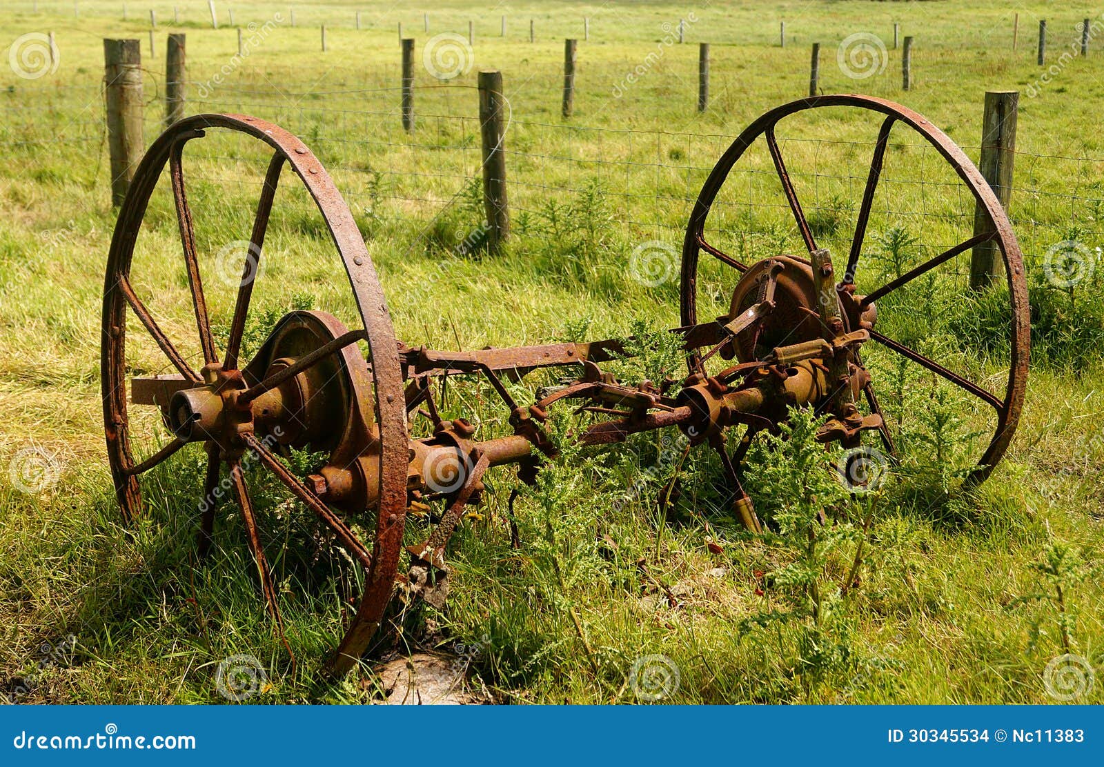 Plow Wheels stock photo. Image of rusty, rust, farm, wagon - 30345534
