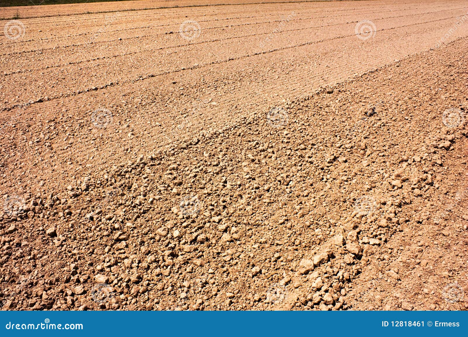 Plowed field stock image. Image of fertile, cultivated - 12818461